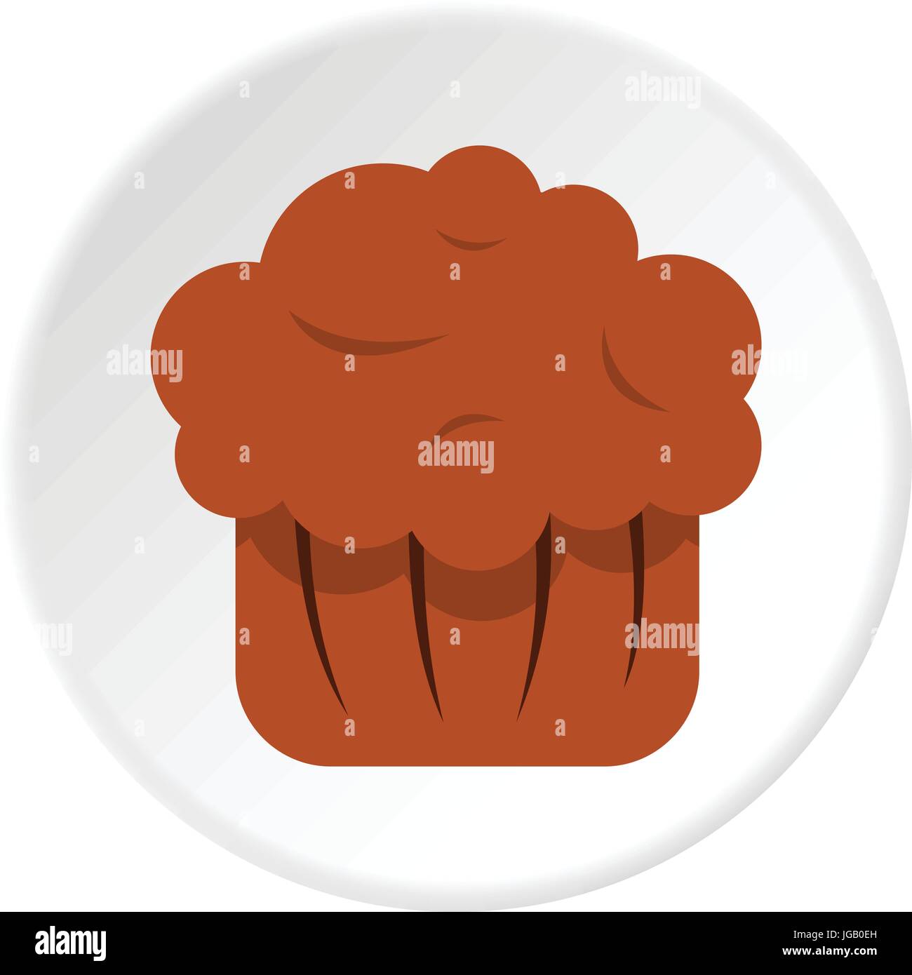 Chocolate muffin icon circle Stock Vector Image & Art - Alamy