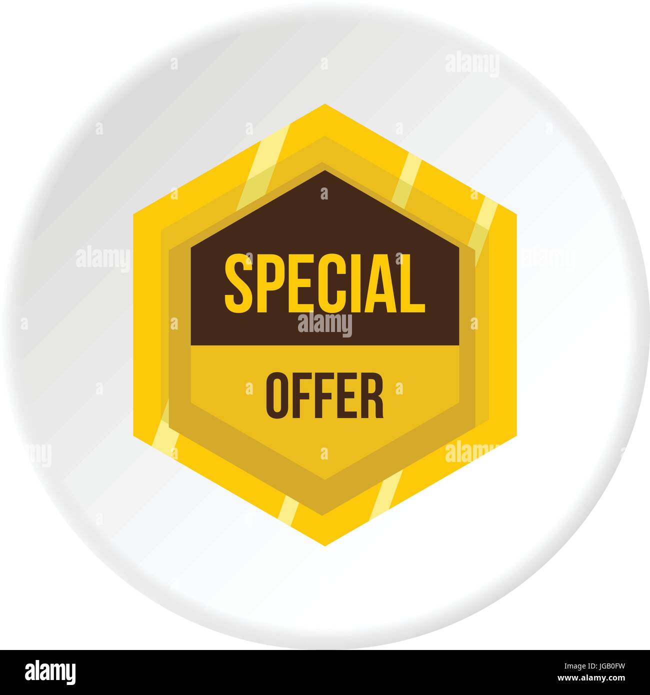 Golden special offer label icon circle Stock Vector Image & Art - Alamy