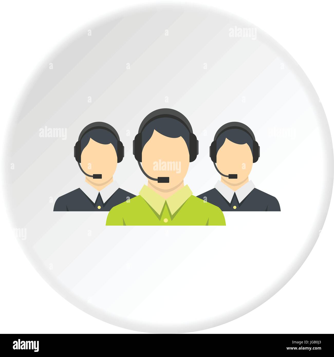 Customer service operators talking Stock Vector Images - Alamy