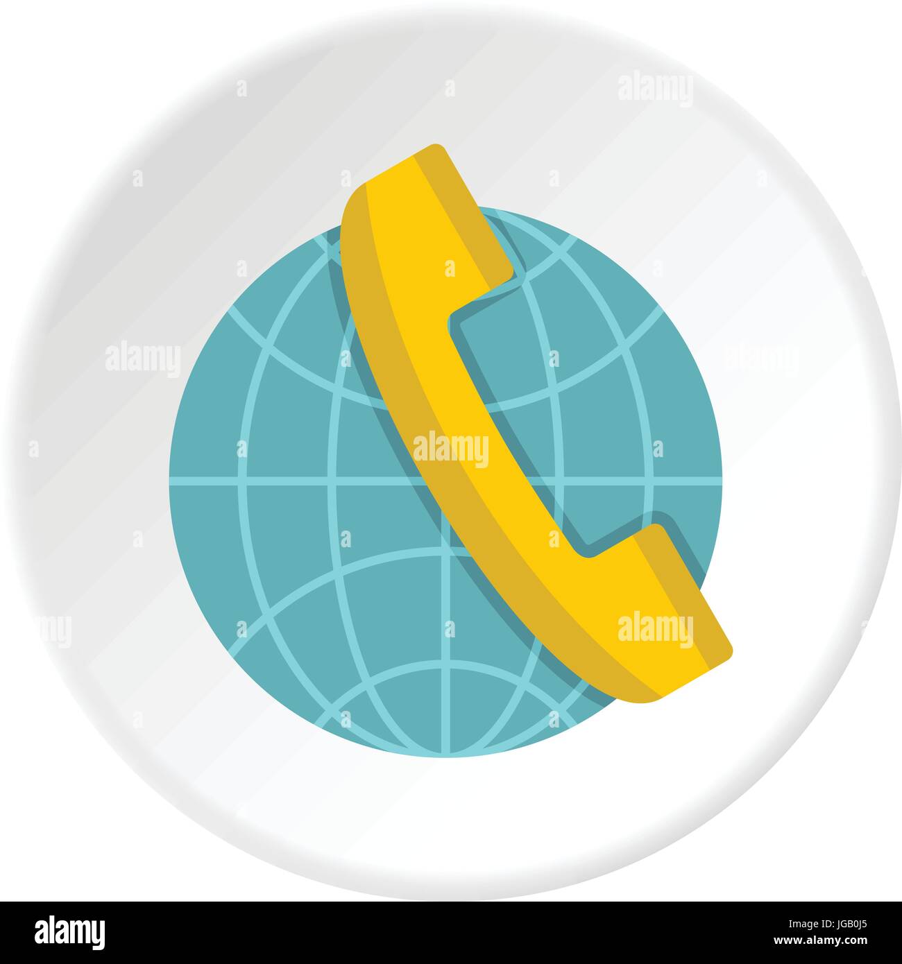 Global communication icon circle Stock Vector Image & Art - Alamy