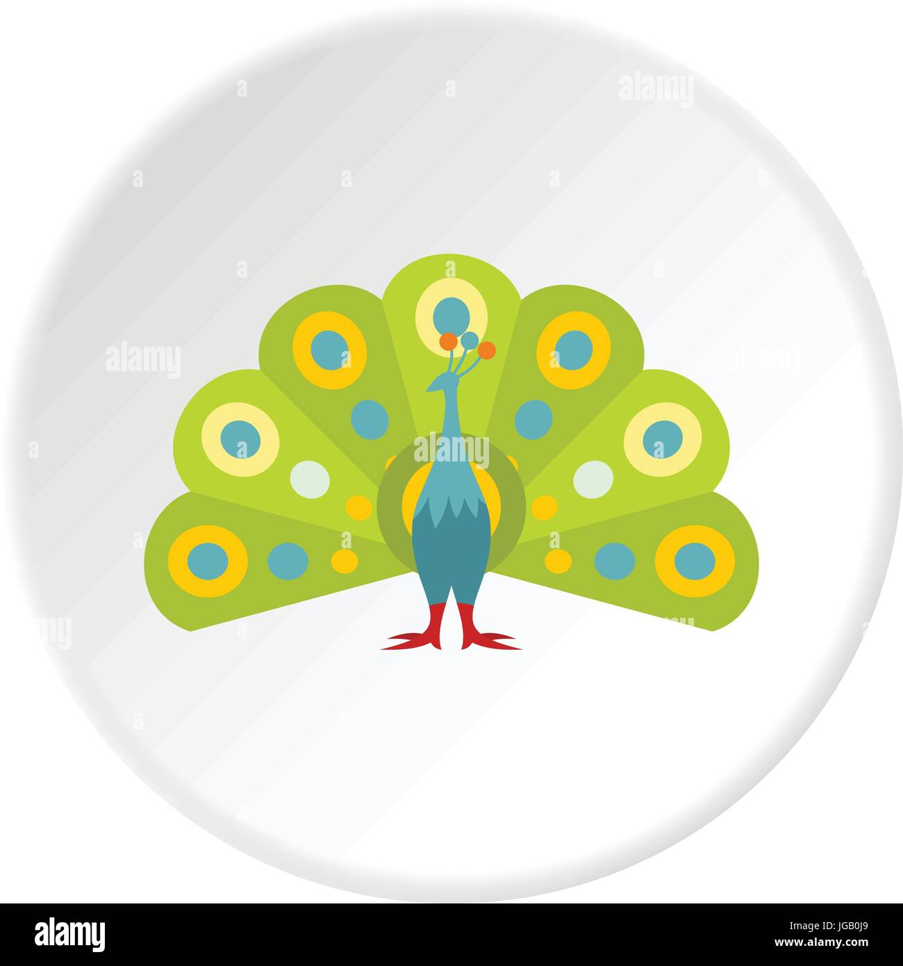 Colorful peacock icon circle Stock Vector Image & Art - Alamy