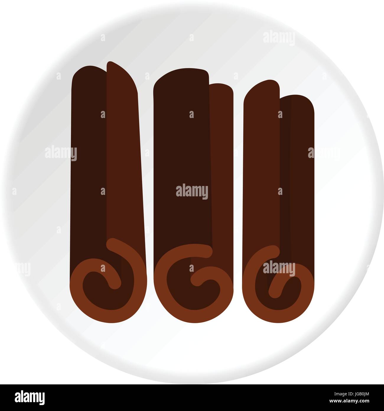 Rolled dry cinnamon icon circle Stock Vector Image & Art - Alamy