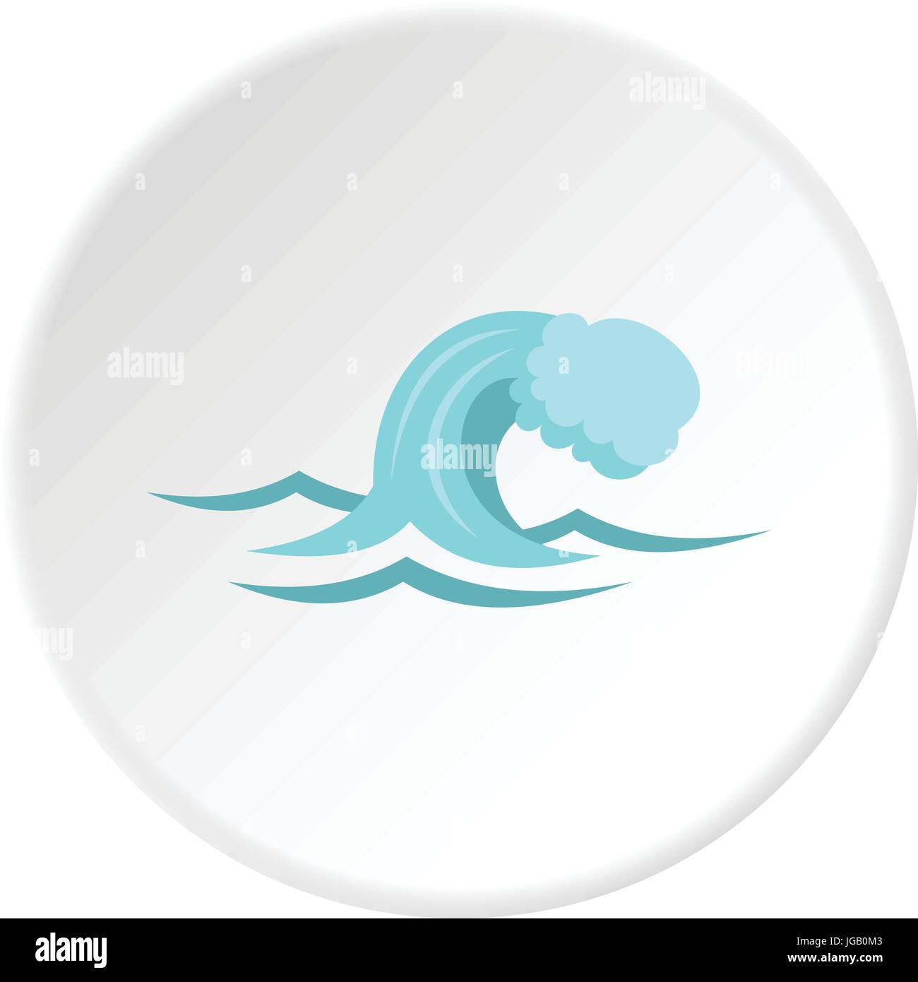 Small wave icon circle Stock Vector Image & Art - Alamy