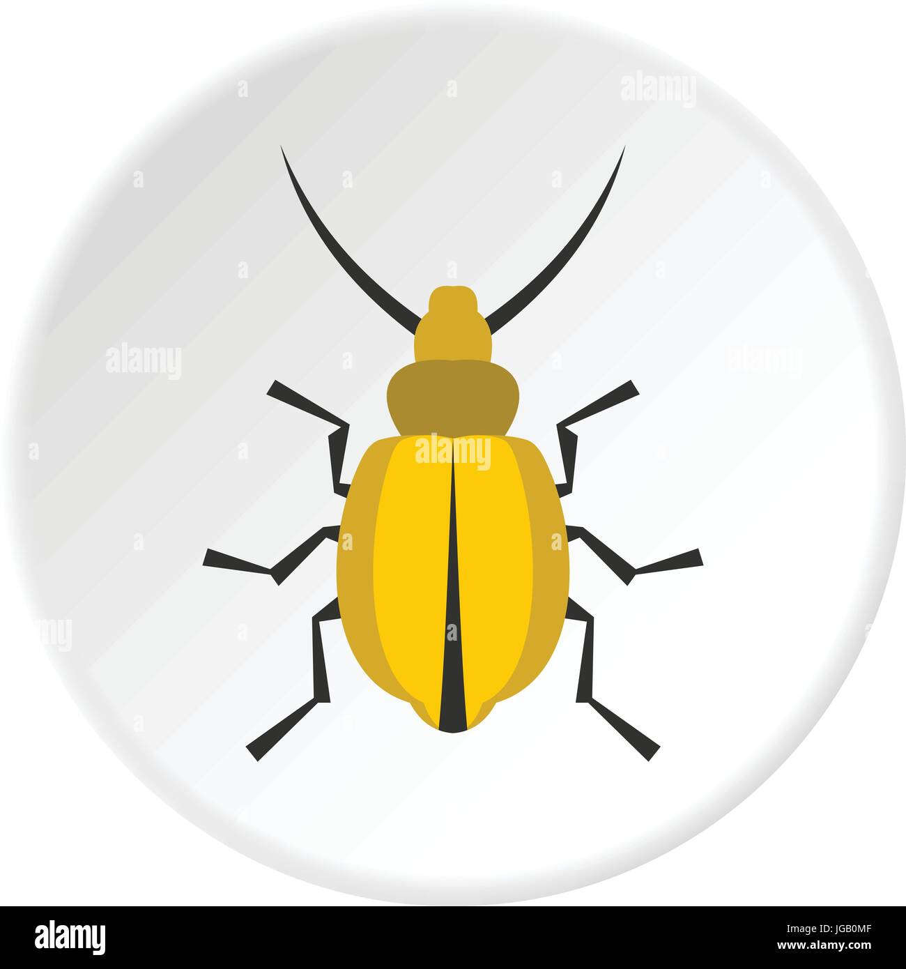 Yellow beetle icon circle Stock Vector Image & Art - Alamy