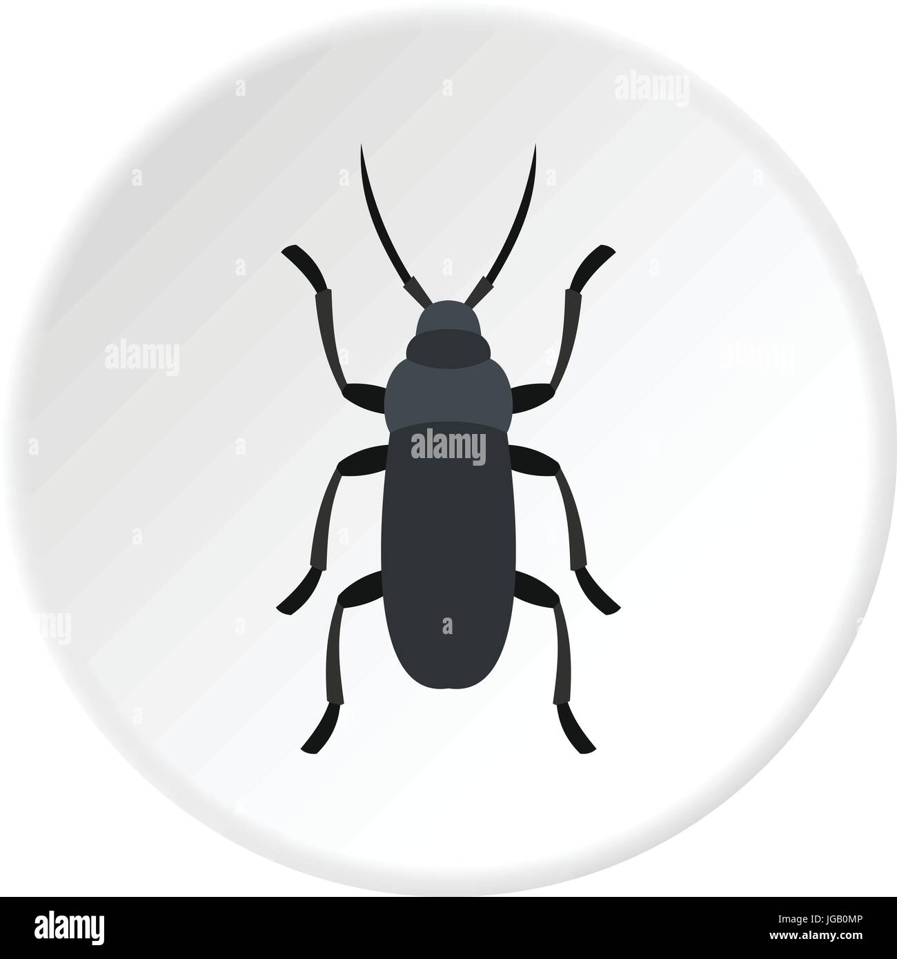 Gray bug icon circle Stock Vector Image & Art - Alamy