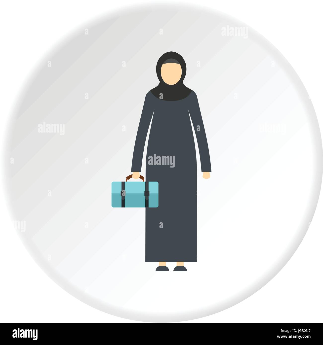 Arabic woman icon circle Stock Vector Image & Art - Alamy