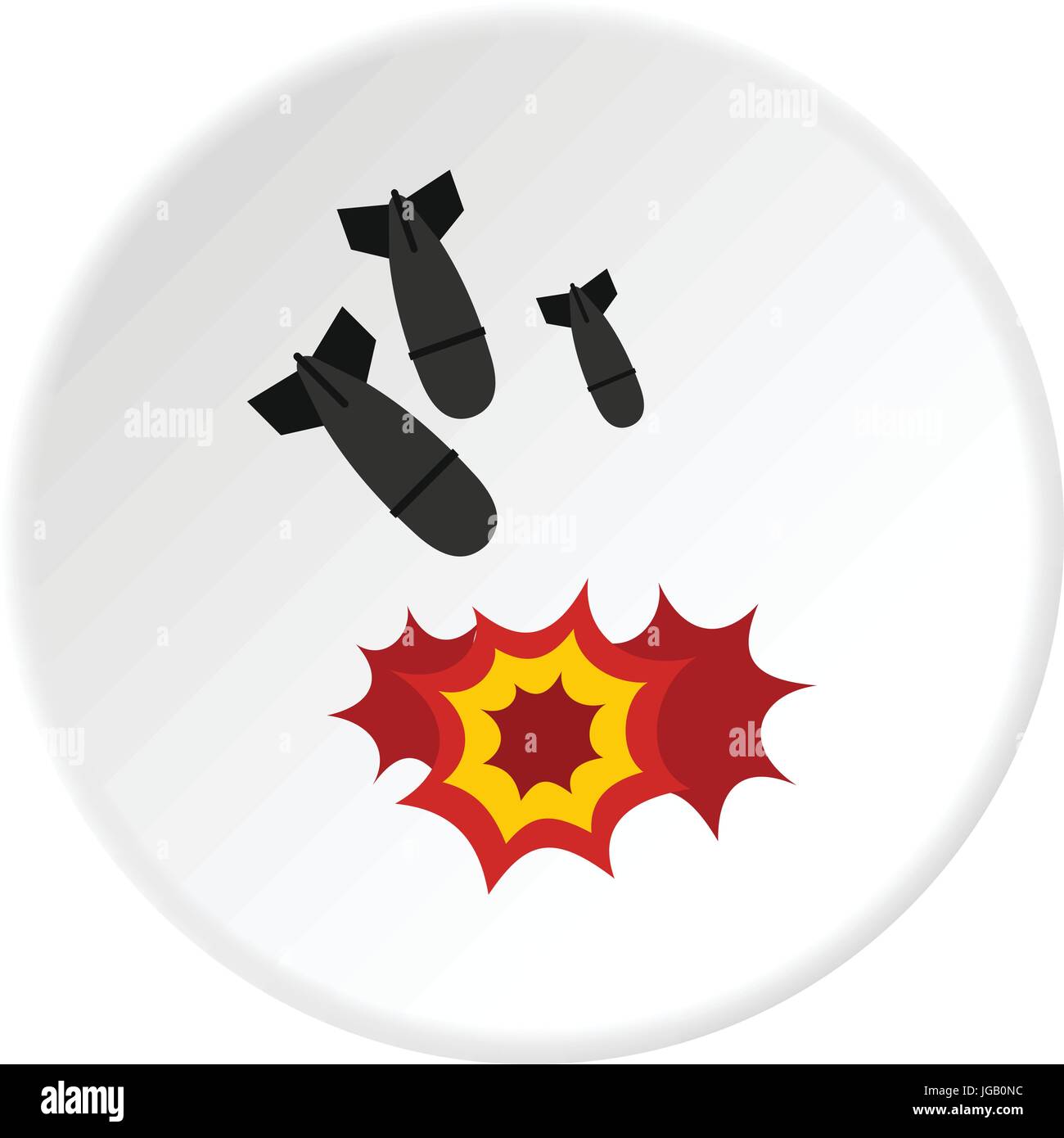 Bomb icon circle Stock Vector Image & Art - Alamy
