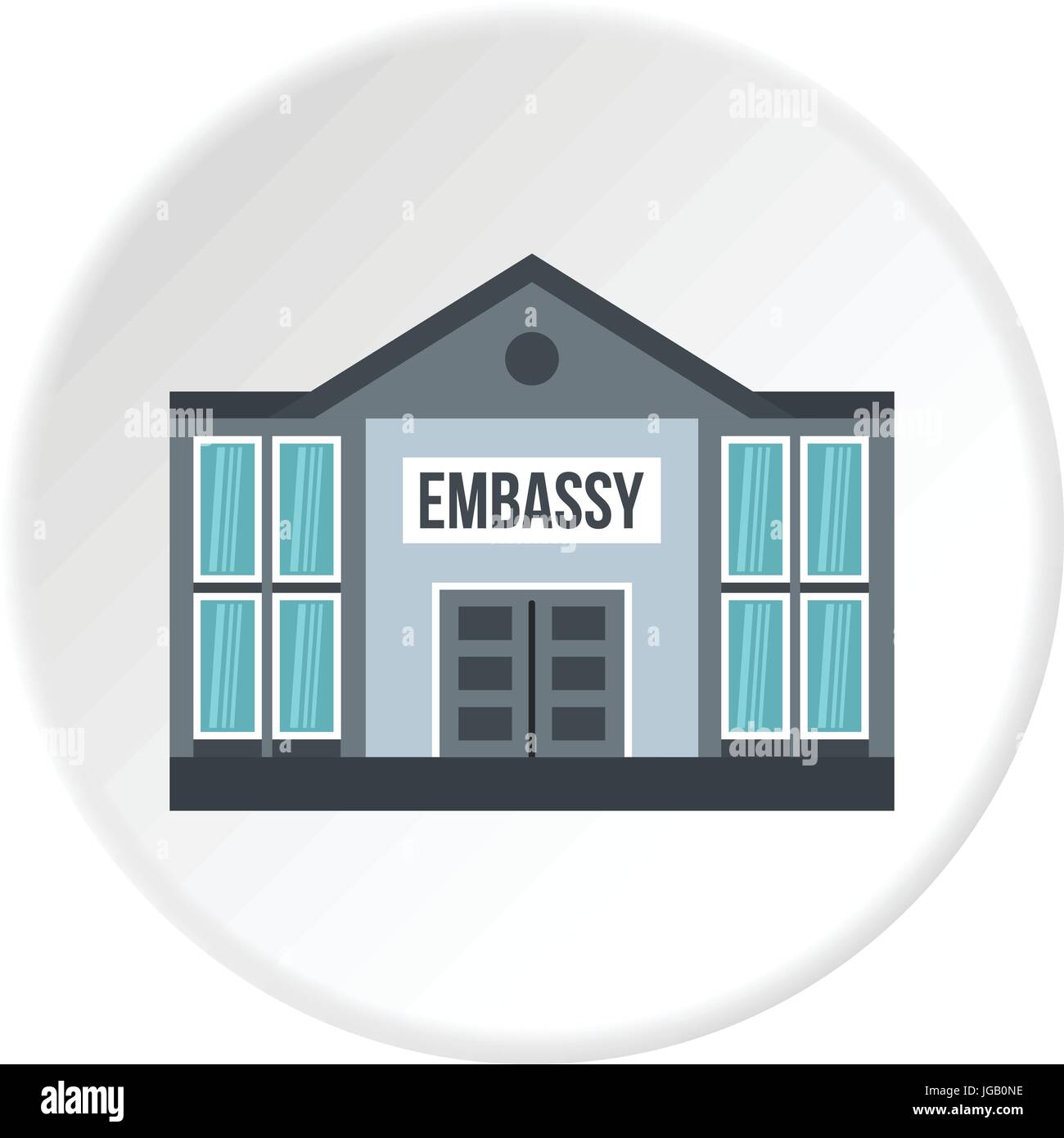 Embassy icon circle Stock Vector Image & Art - Alamy