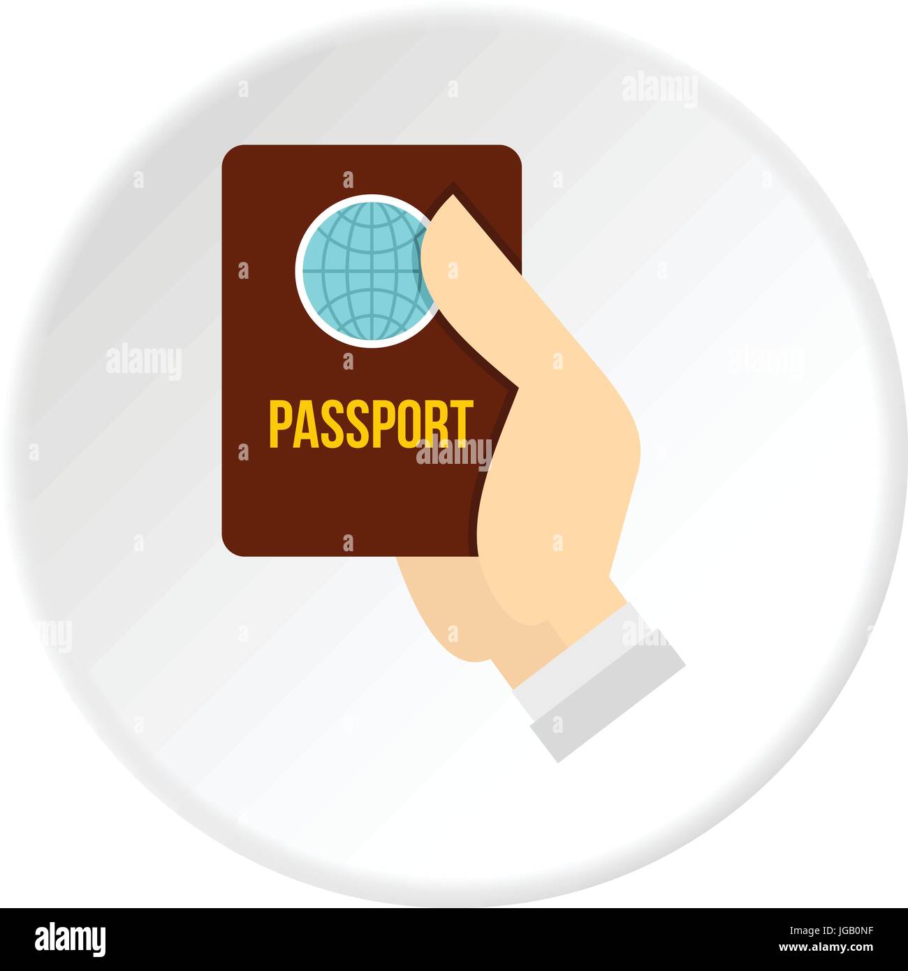 Passport icon circle Stock Vector Image & Art - Alamy