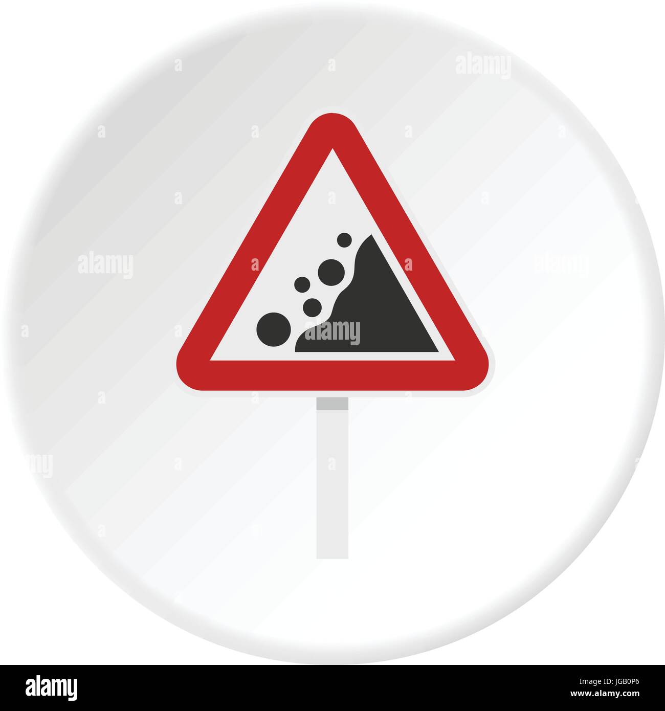 Rockfall sign Stock Vector Images - Alamy
