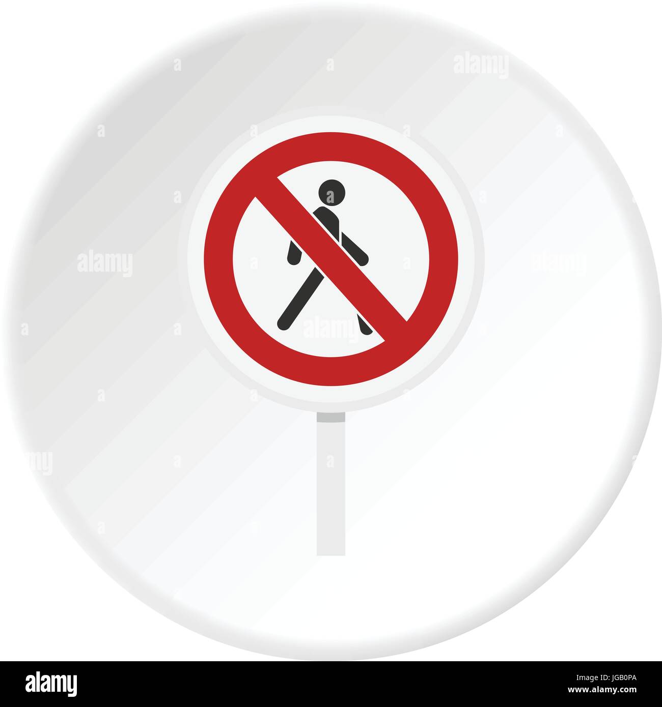 No through sign Stock Vector Images - Alamy