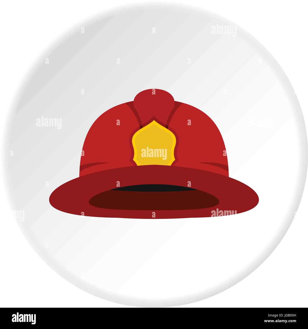 Red fireman helmet icon circle Stock Vector Image & Art - Alamy