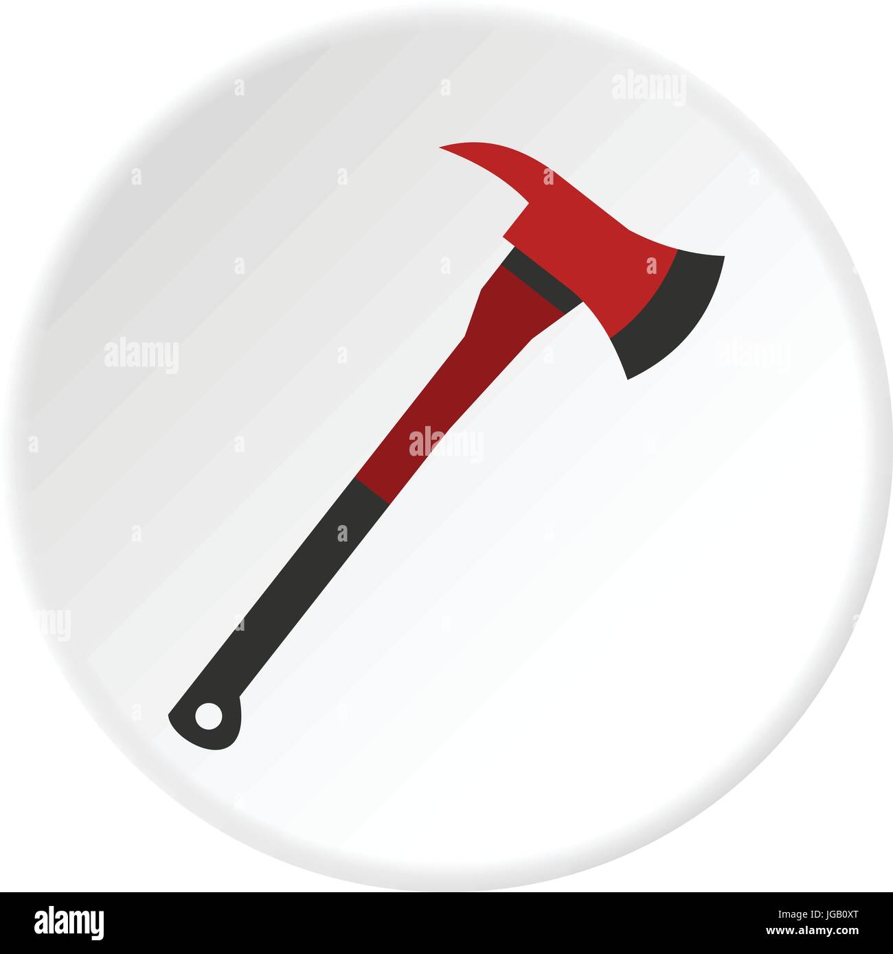 Red firefighter axe icon circle Stock Vector Image & Art - Alamy