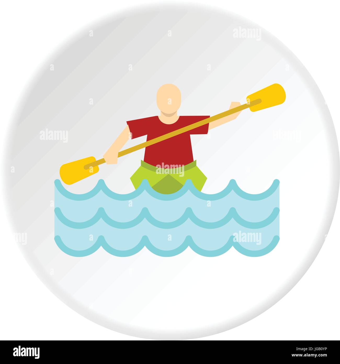 Kayaking water sport icon circle Stock Vector Image & Art - Alamy