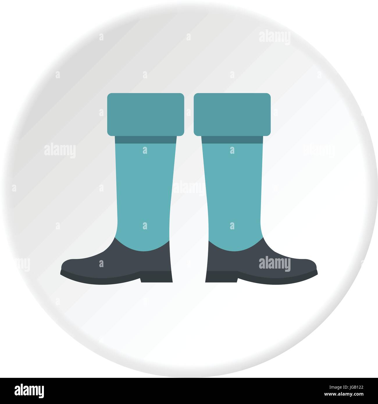 Fishing boots icon circle Stock Vector Image & Art - Alamy