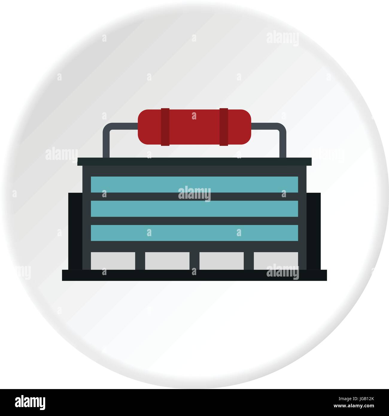 Industrial plant building icon circle Stock Vector Image & Art - Alamy