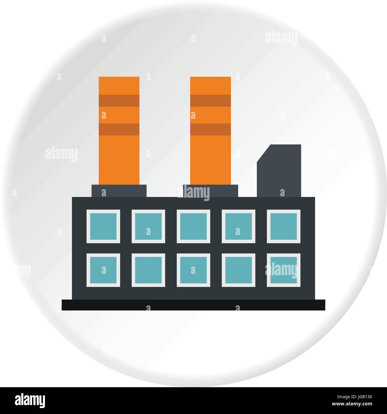Industrial factory building icon circle Stock Vector Image & Art - Alamy