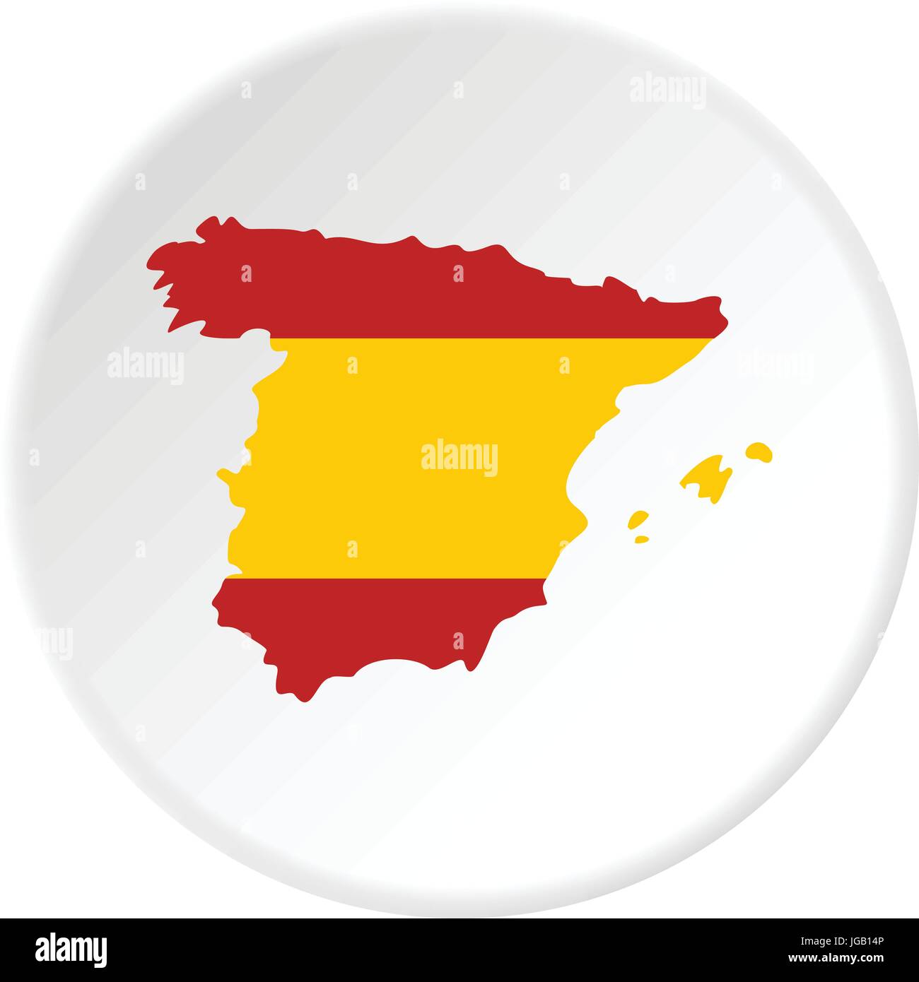 Map of Spain icon circle Stock Vector Image & Art - Alamy