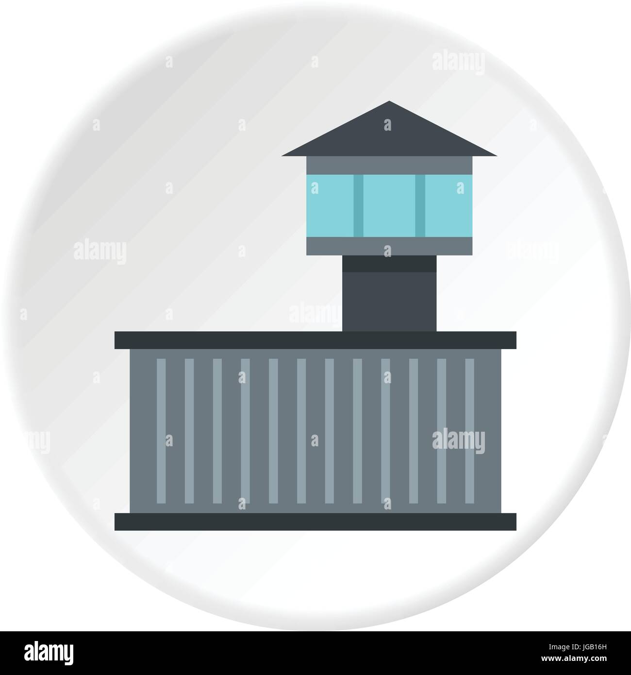 Police observation tower Stock Vector Images - Alamy