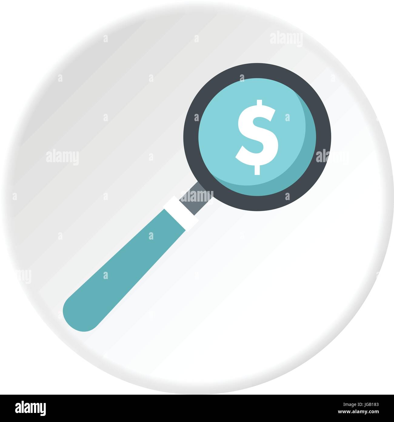 Magnifier icon circle Stock Vector Image & Art - Alamy
