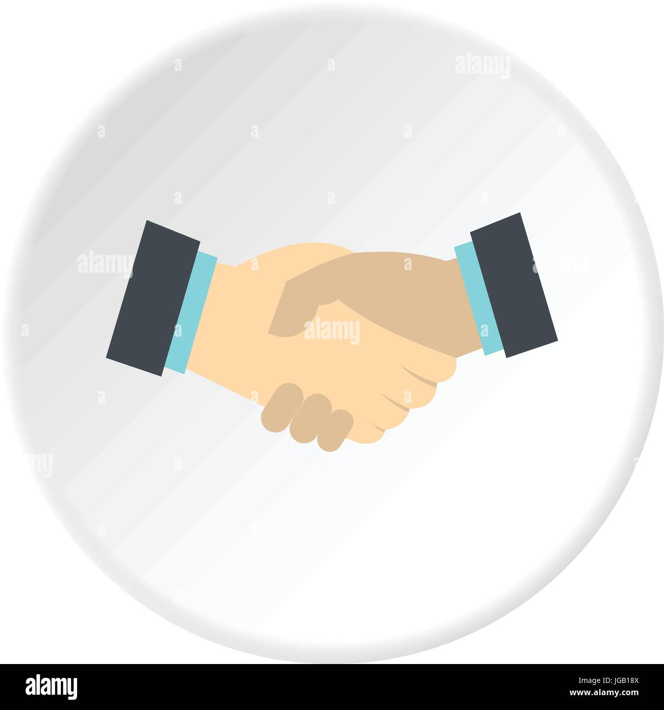 Handshake icon circle Stock Vector Image & Art - Alamy