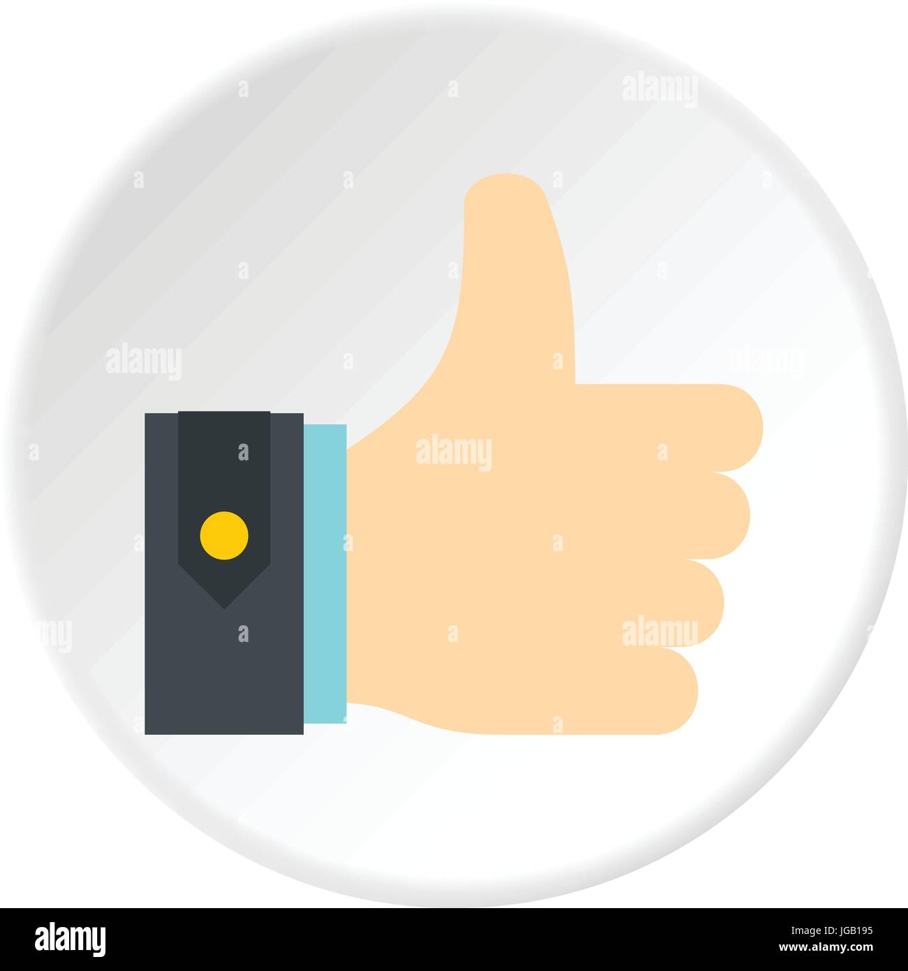Thumbs up icon circle Stock Vector Image & Art - Alamy