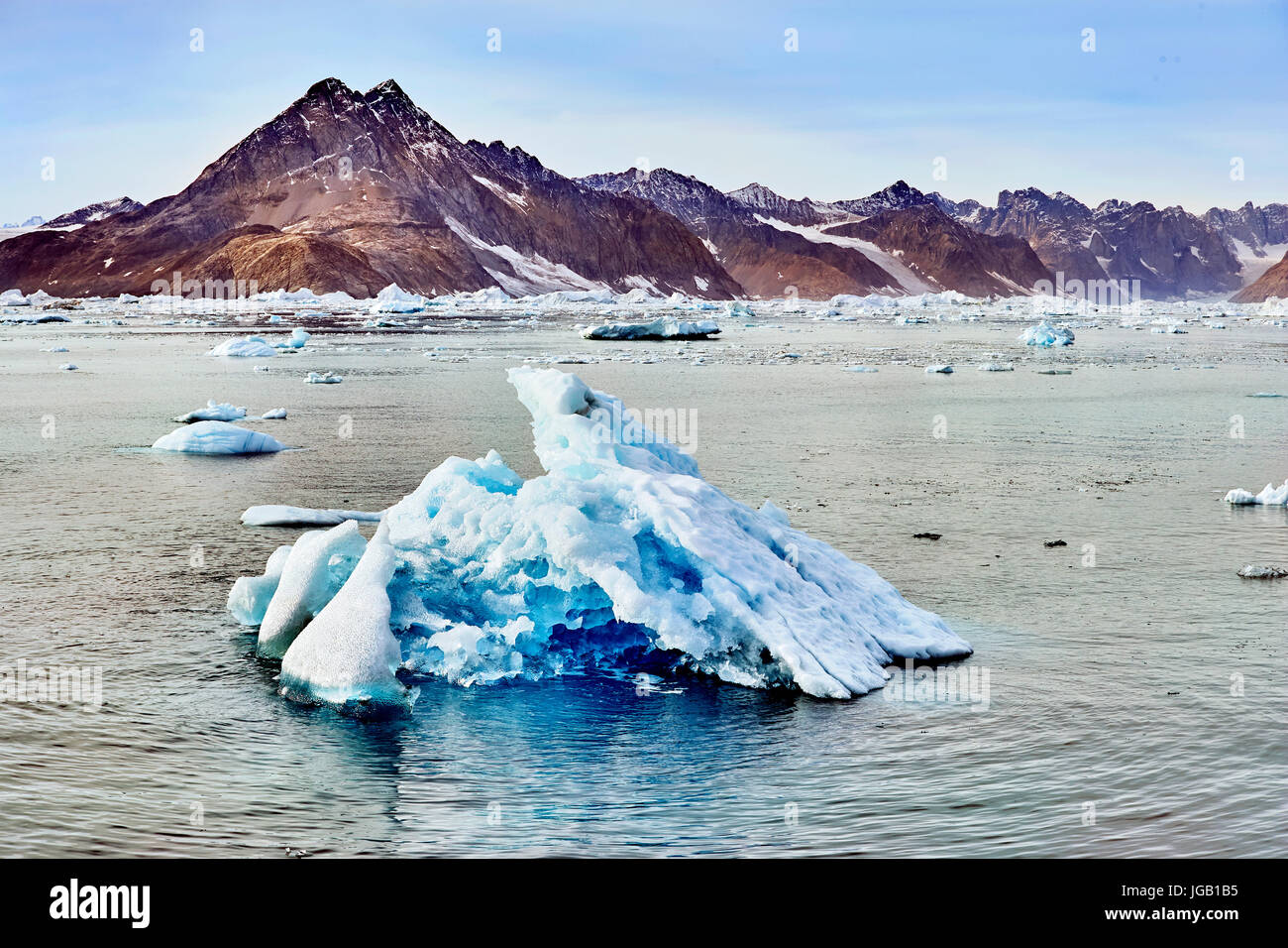 iceberg floating in greenland fjord Stock Photo - Alamy