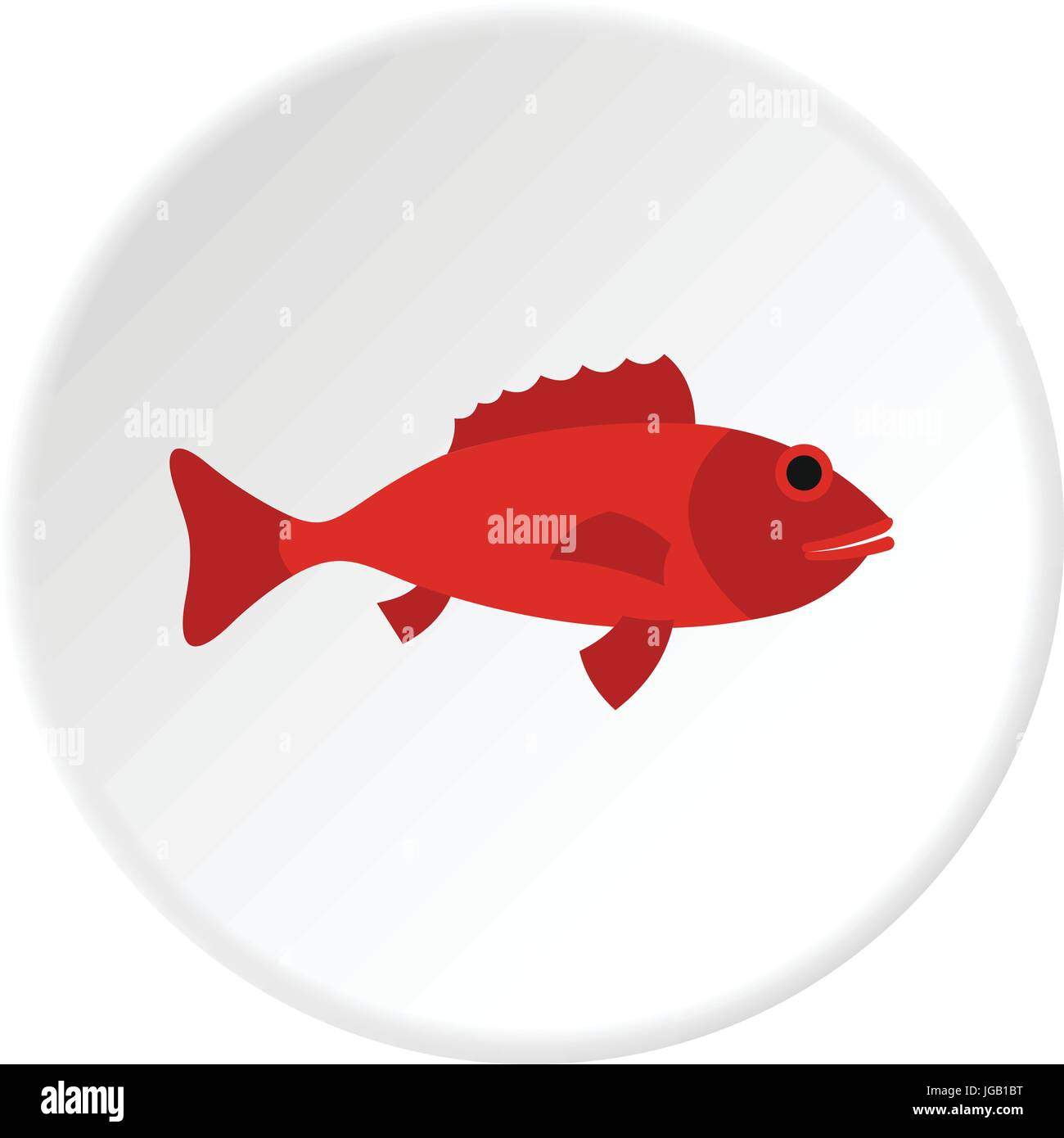 Fish icon circle Stock Vector Image & Art - Alamy