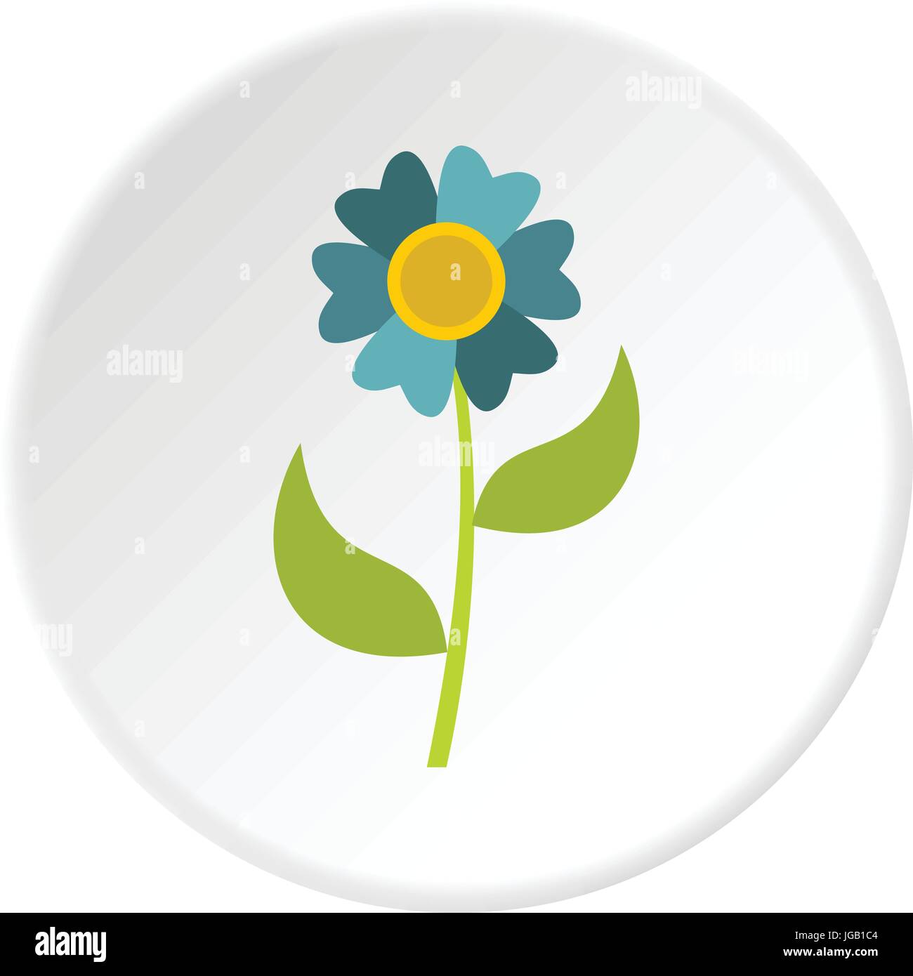 Flower icon circle Stock Vector Image & Art - Alamy