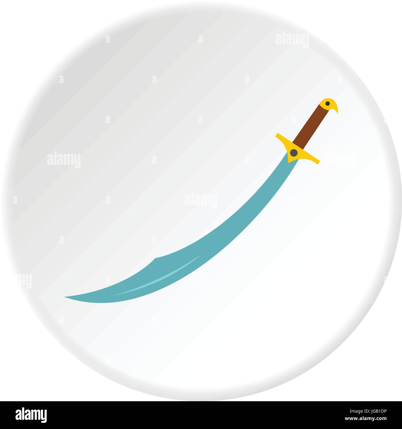 Arabian scimitar sword icon circle Stock Vector Image & Art - Alamy