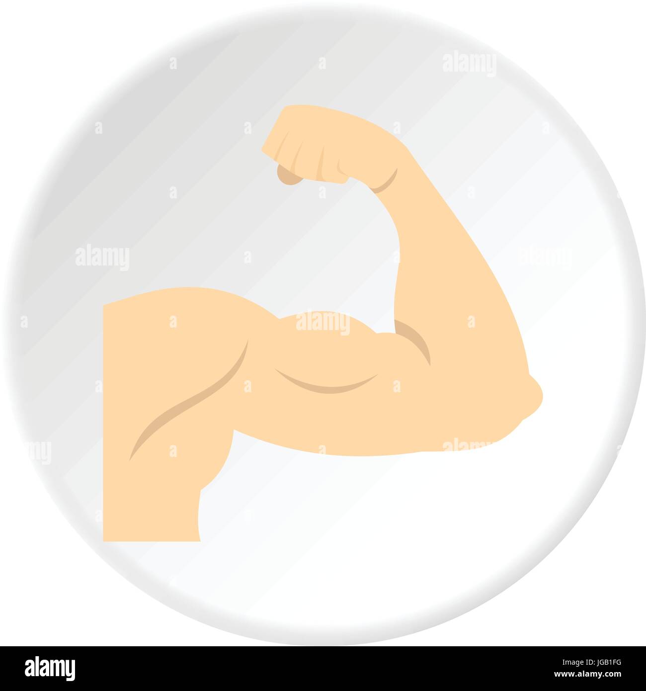 Arm showing biceps muscle icon circle Stock Vector Image & Art - Alamy