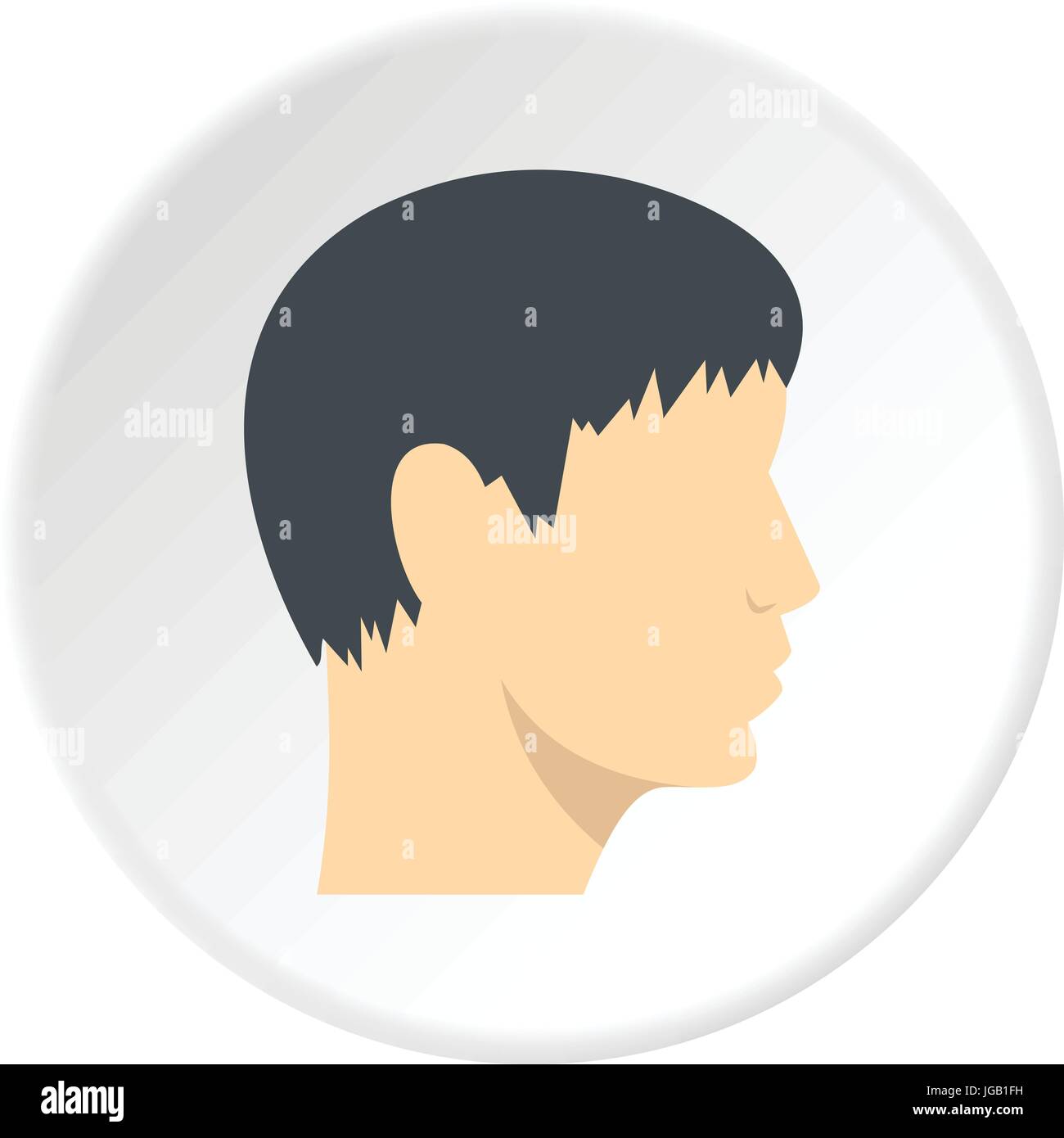 Side profile view young professional Stock Vector Images - Alamy