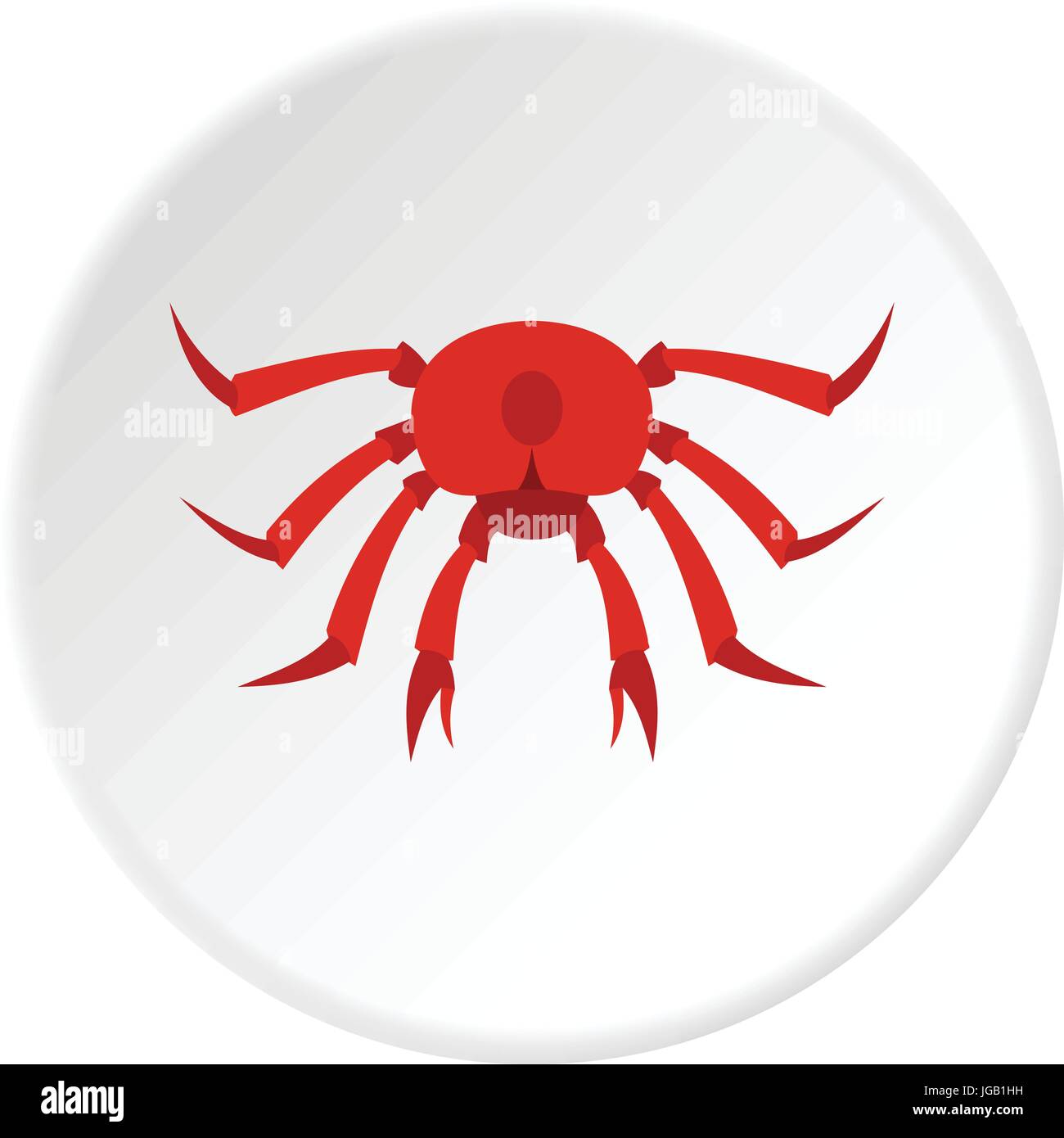 Red crab icon circle Stock Vector Image & Art - Alamy