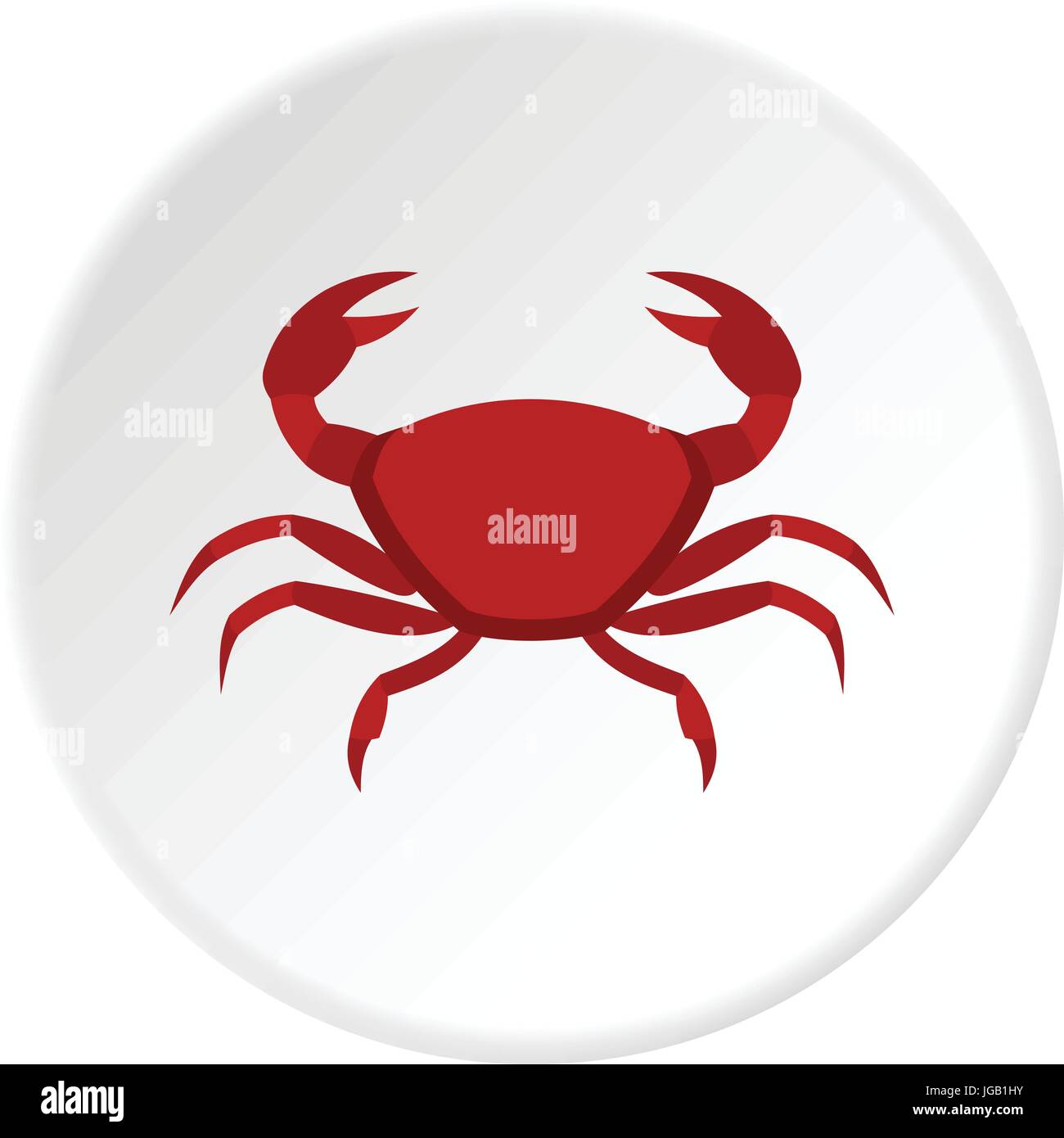 Red crab icon circle Stock Vector Image & Art - Alamy