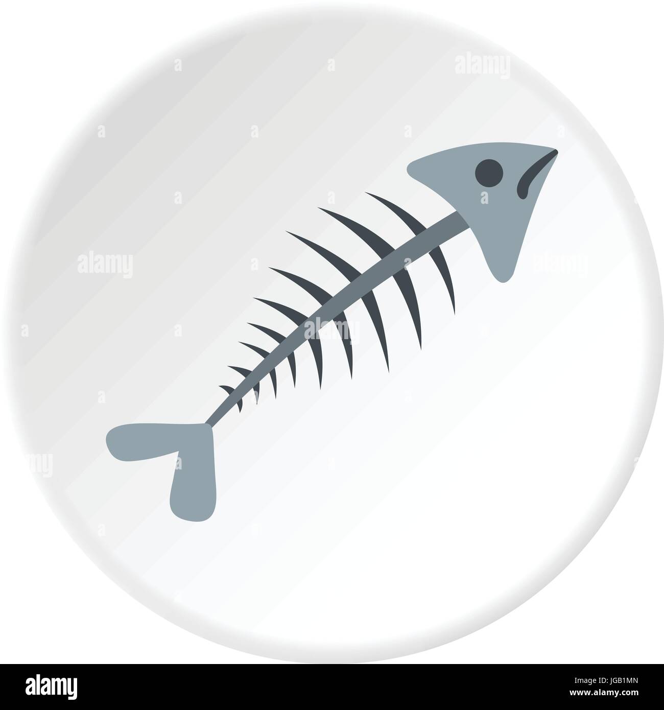 Fish bone icon circle Stock Vector Image & Art - Alamy