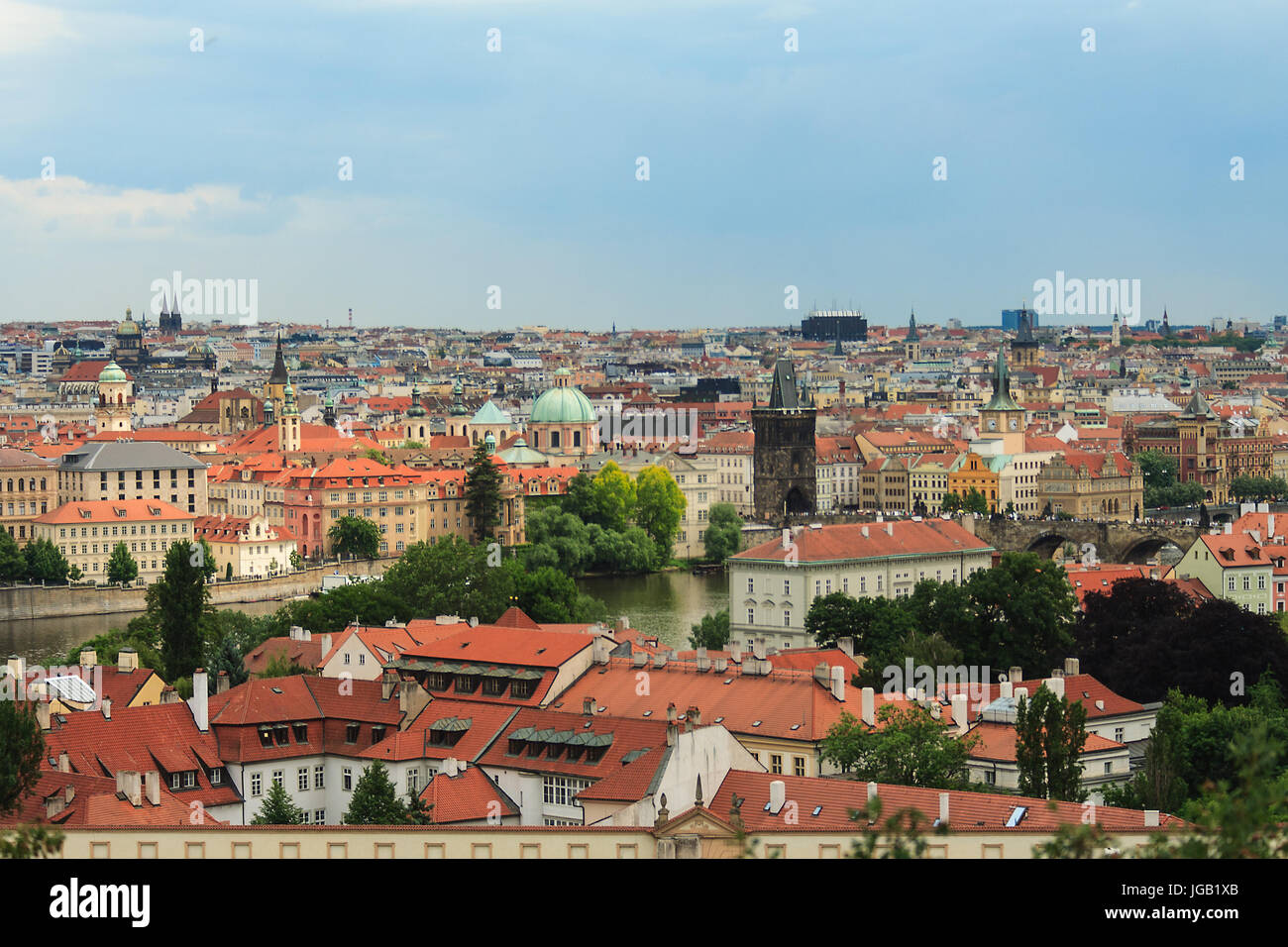 Panorama of Prague Stock Photo - Alamy