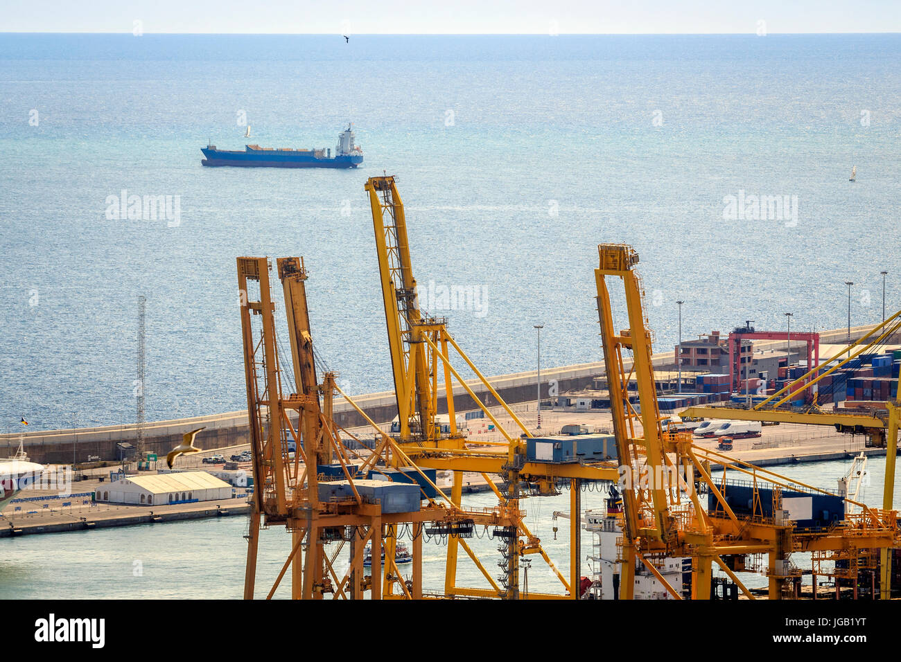 Container ship out of port hi-res stock photography and images - Alamy