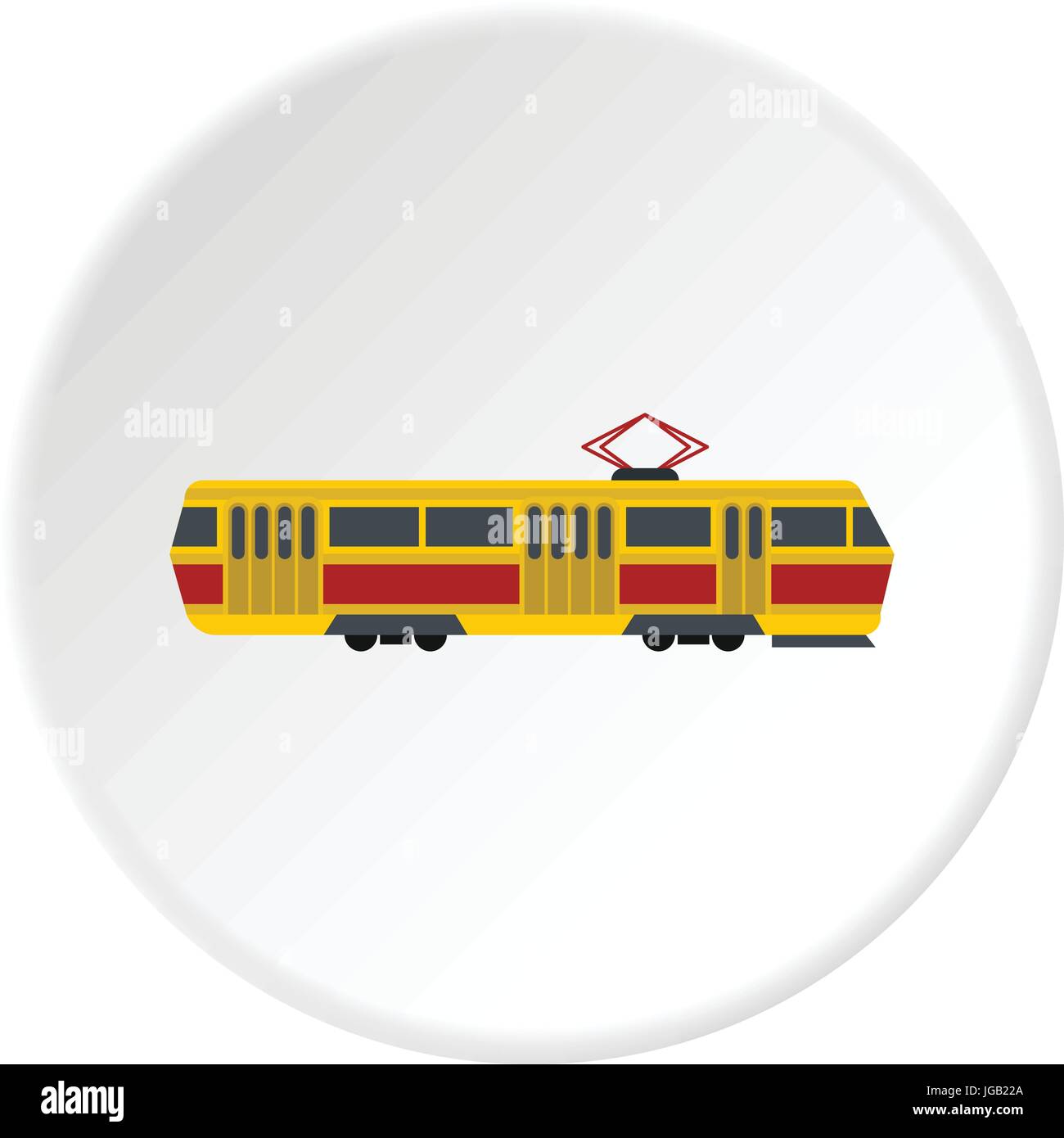Tram icon circle Stock Vector Image & Art - Alamy