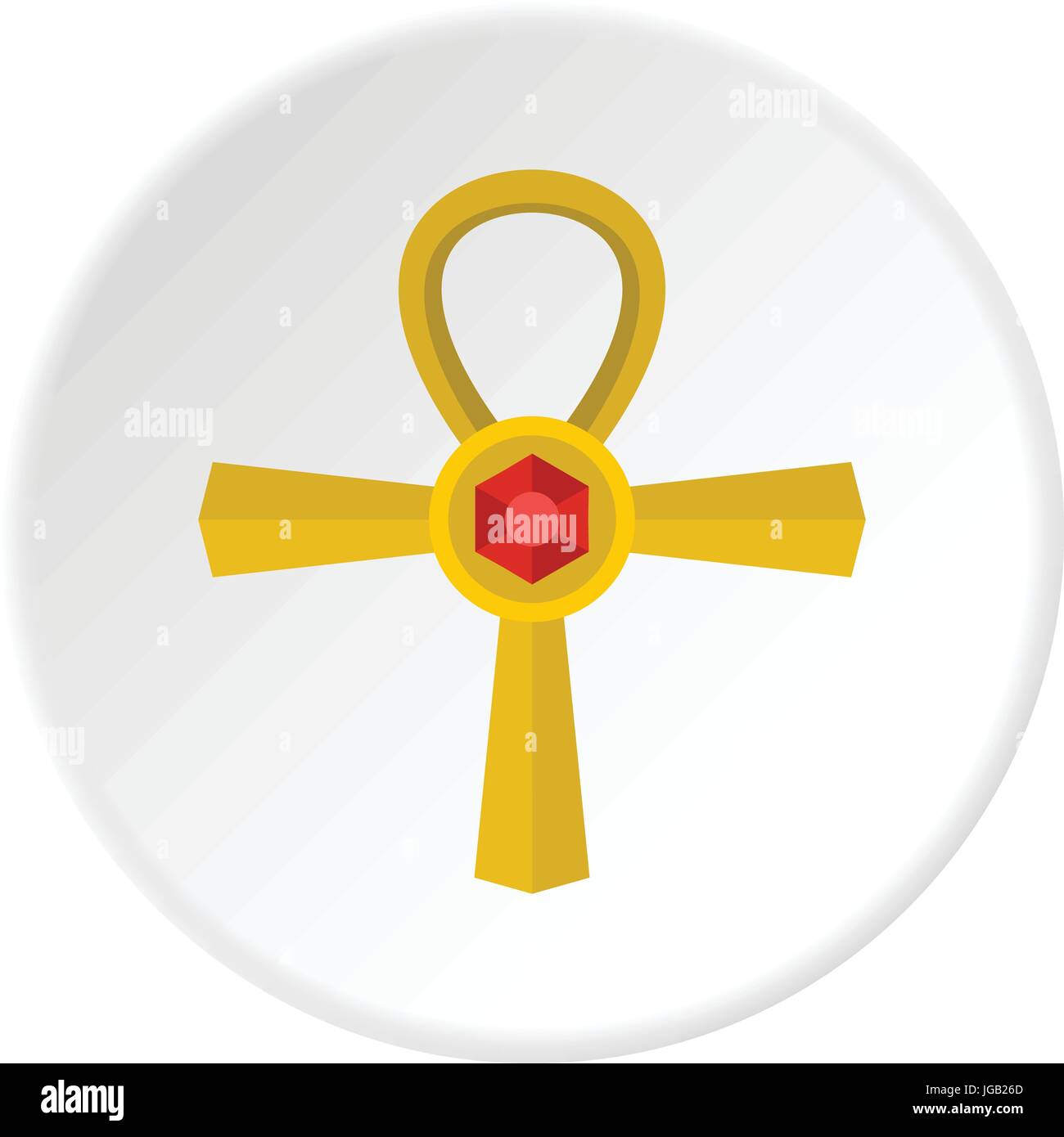 Golden Ankh symbol icon circle Stock Vector Image & Art - Alamy
