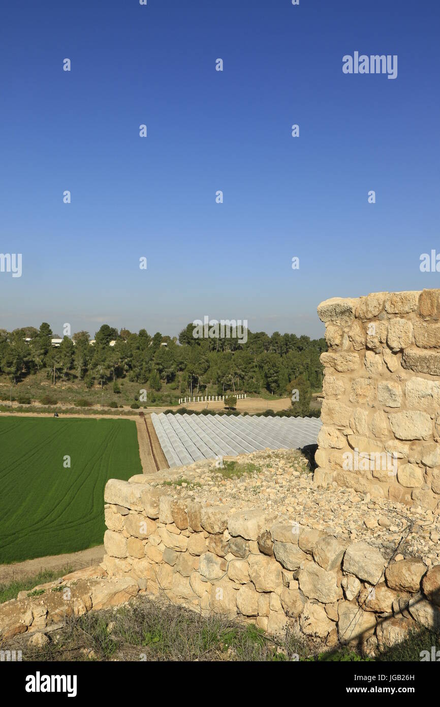 Israel,Tel Lachish, the site of biblical Lachish, the city gate Stock ...