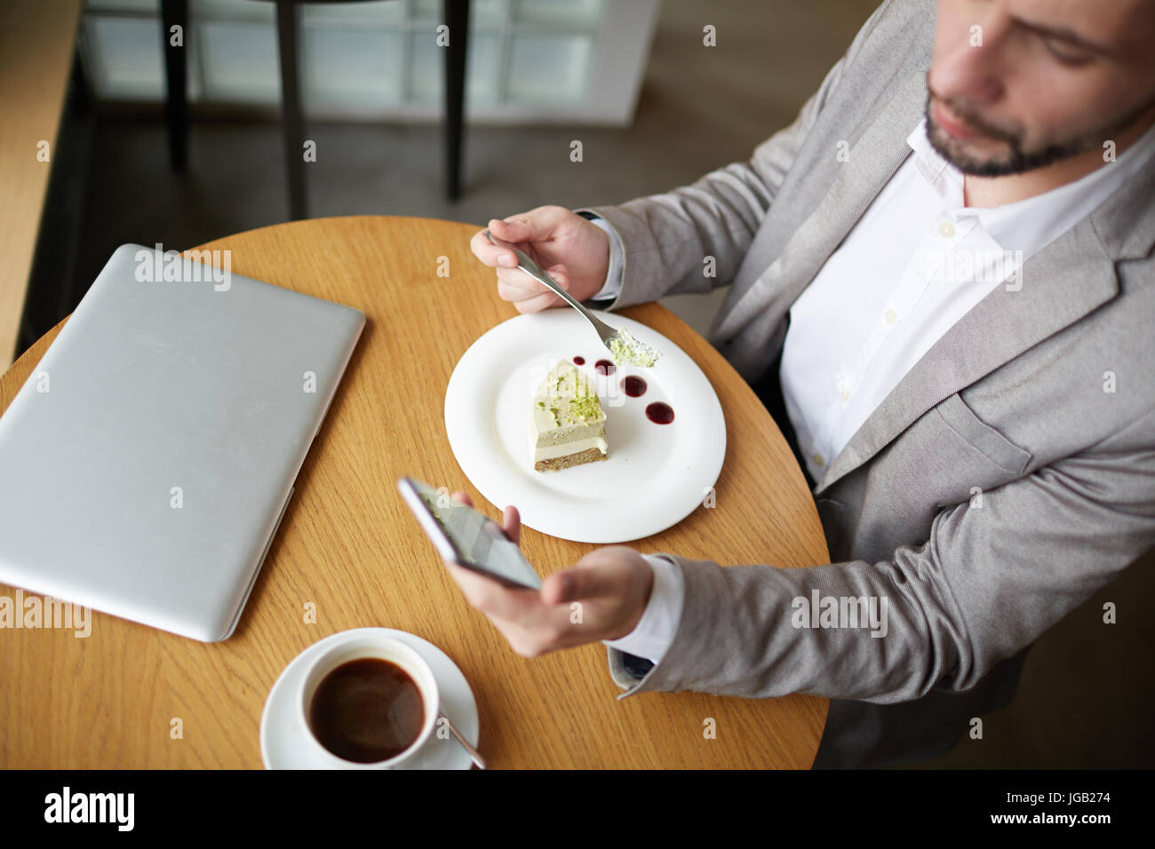 Break for dessert Stock Photo - Alamy