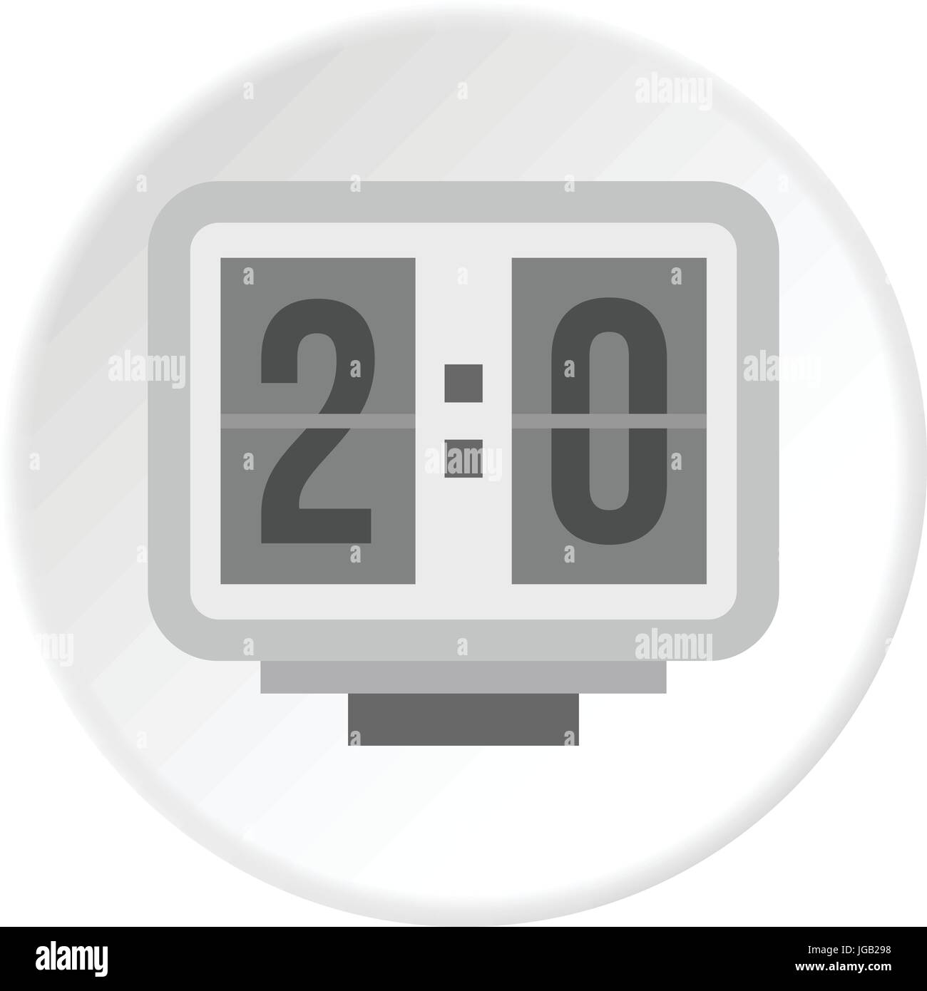 Electronic soccer scoreboard icon circle Stock Vector Image & Art - Alamy