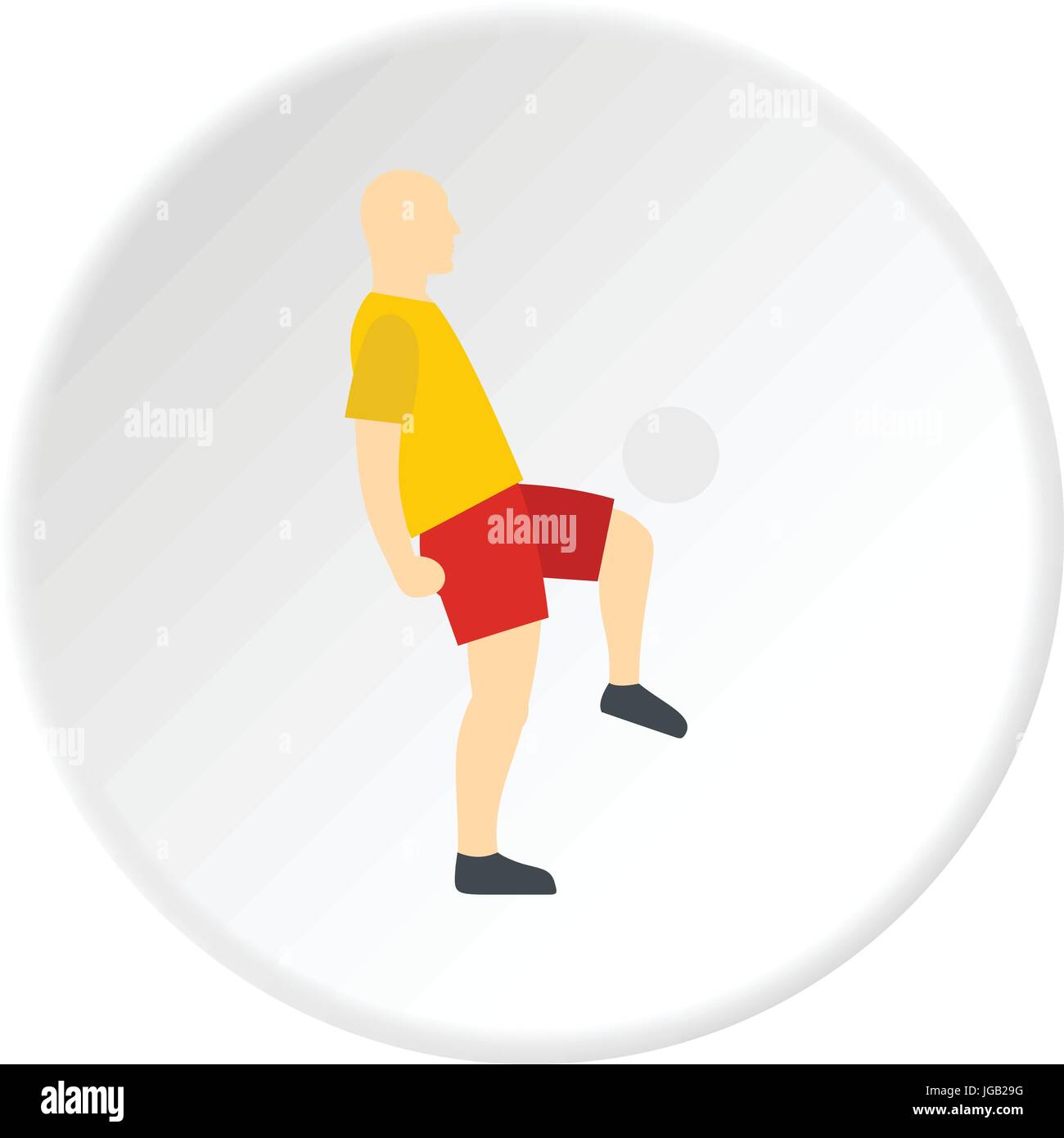Soccer player icon circle Stock Vector Image & Art - Alamy
