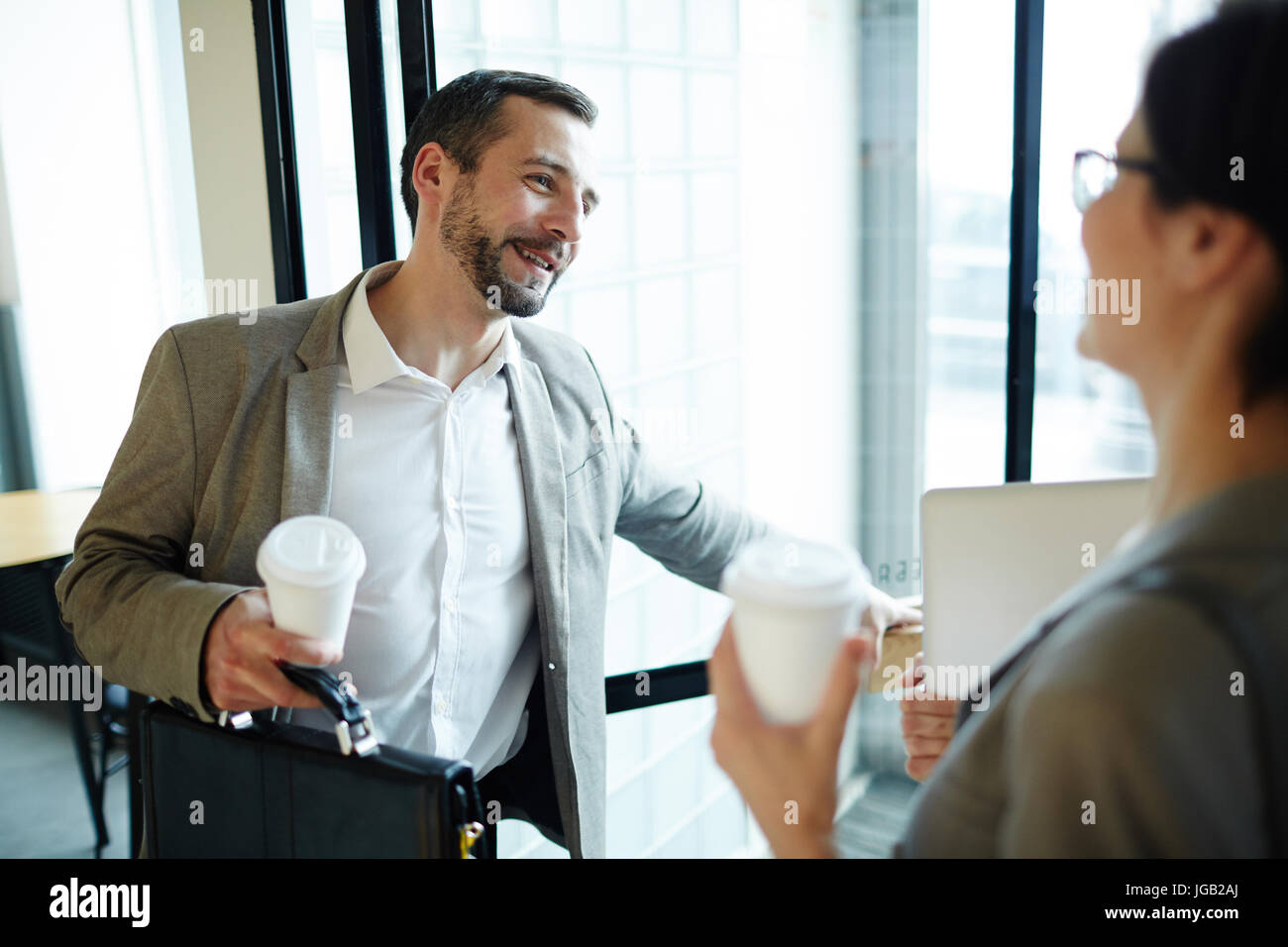 Employee leaving door hi-res stock photography and images - Alamy