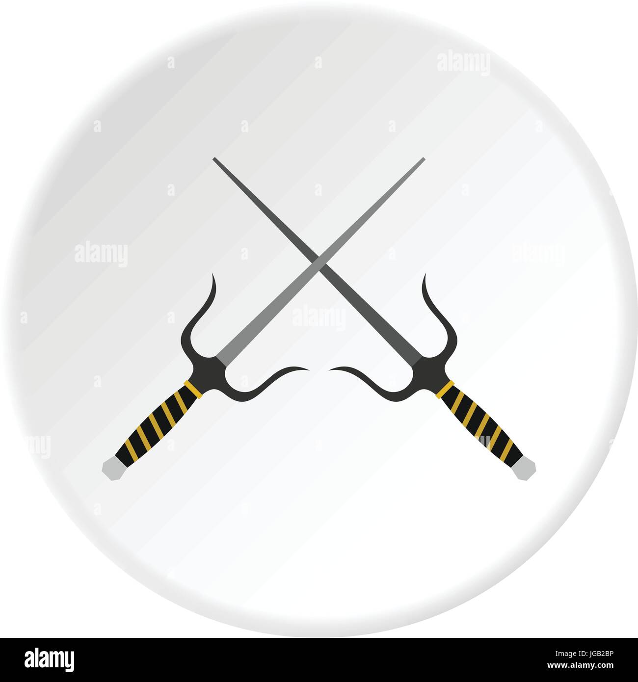 Sai weapon icon circle Stock Vector Image & Art - Alamy