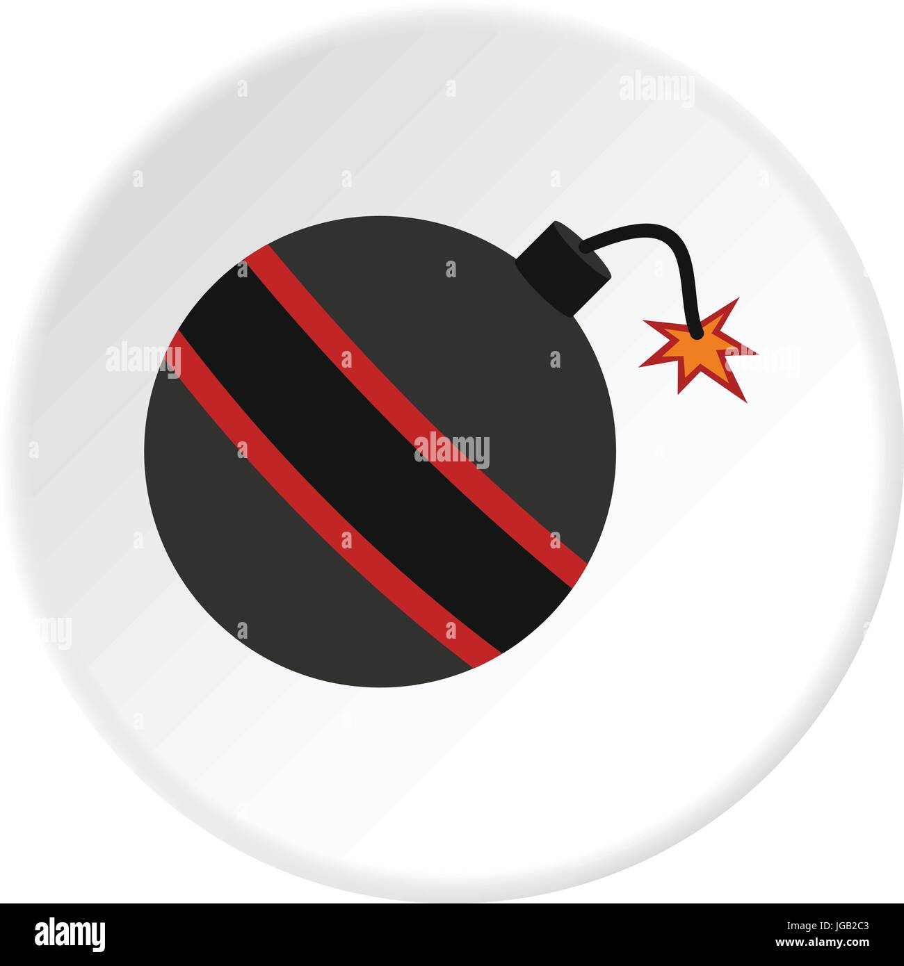 Bomb ready to explode icon circle Stock Vector Image & Art - Alamy