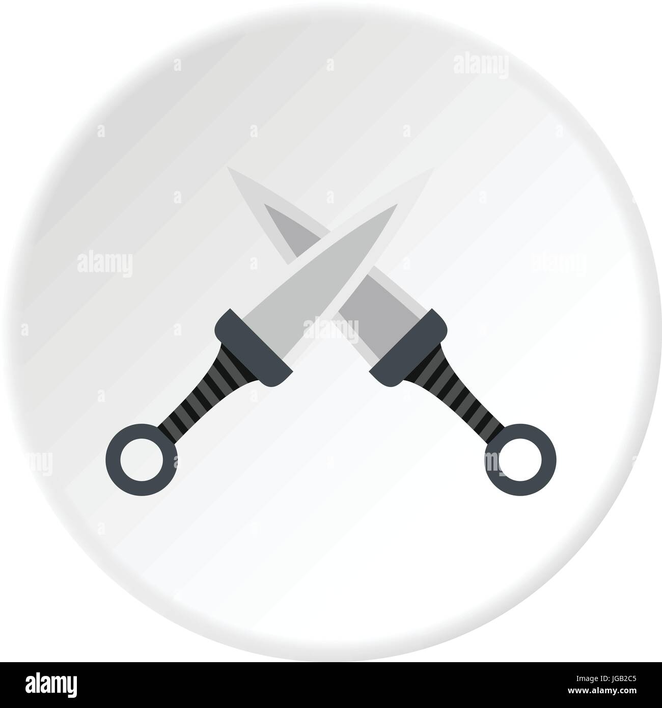Steel throwing knives icon circle Stock Vector Image & Art - Alamy