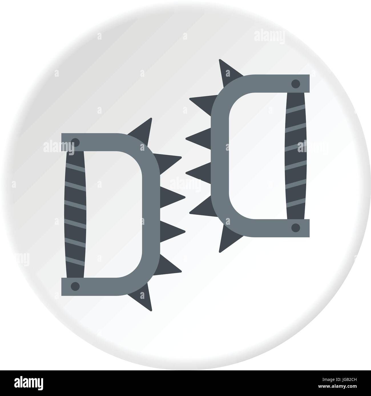 Japanese knuckles with spikes icon circle Stock Vector Image & Art - Alamy