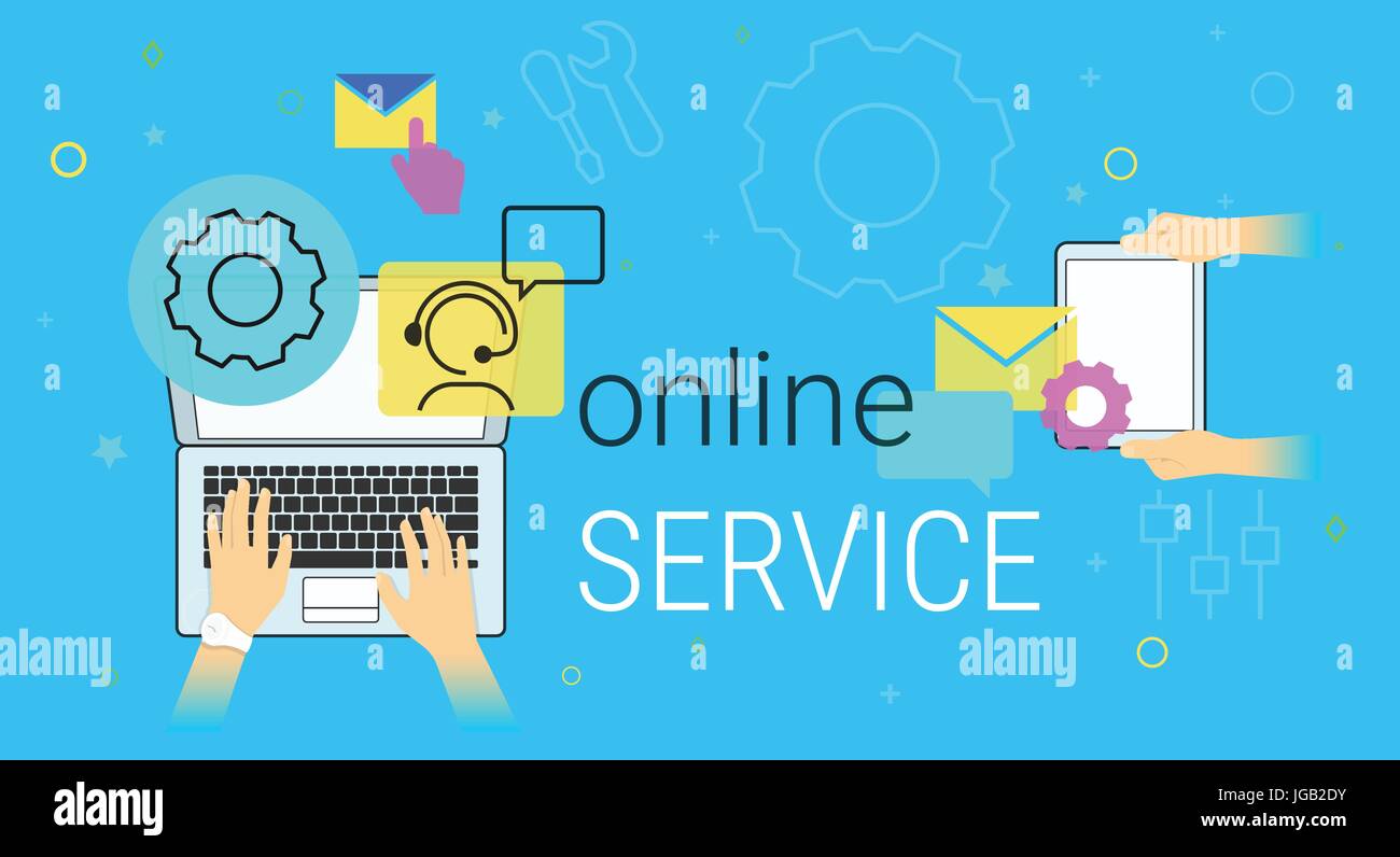 Online engineering service icon Stock Vector Images - Alamy