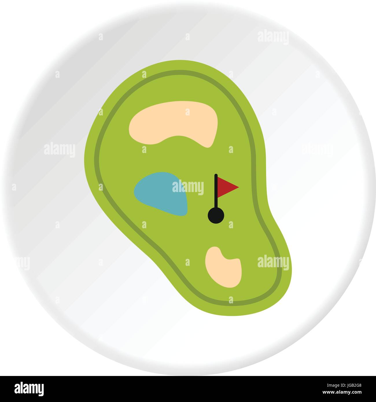 Golf course map pond hi-res stock photography and images - Alamy